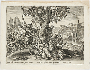 JOHANN SADELER I, engraving, 16th century. - Bukowskis
