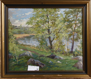 KURBATOV, PETER, olja på duk. Sign och dat 1945. - Bukowskis