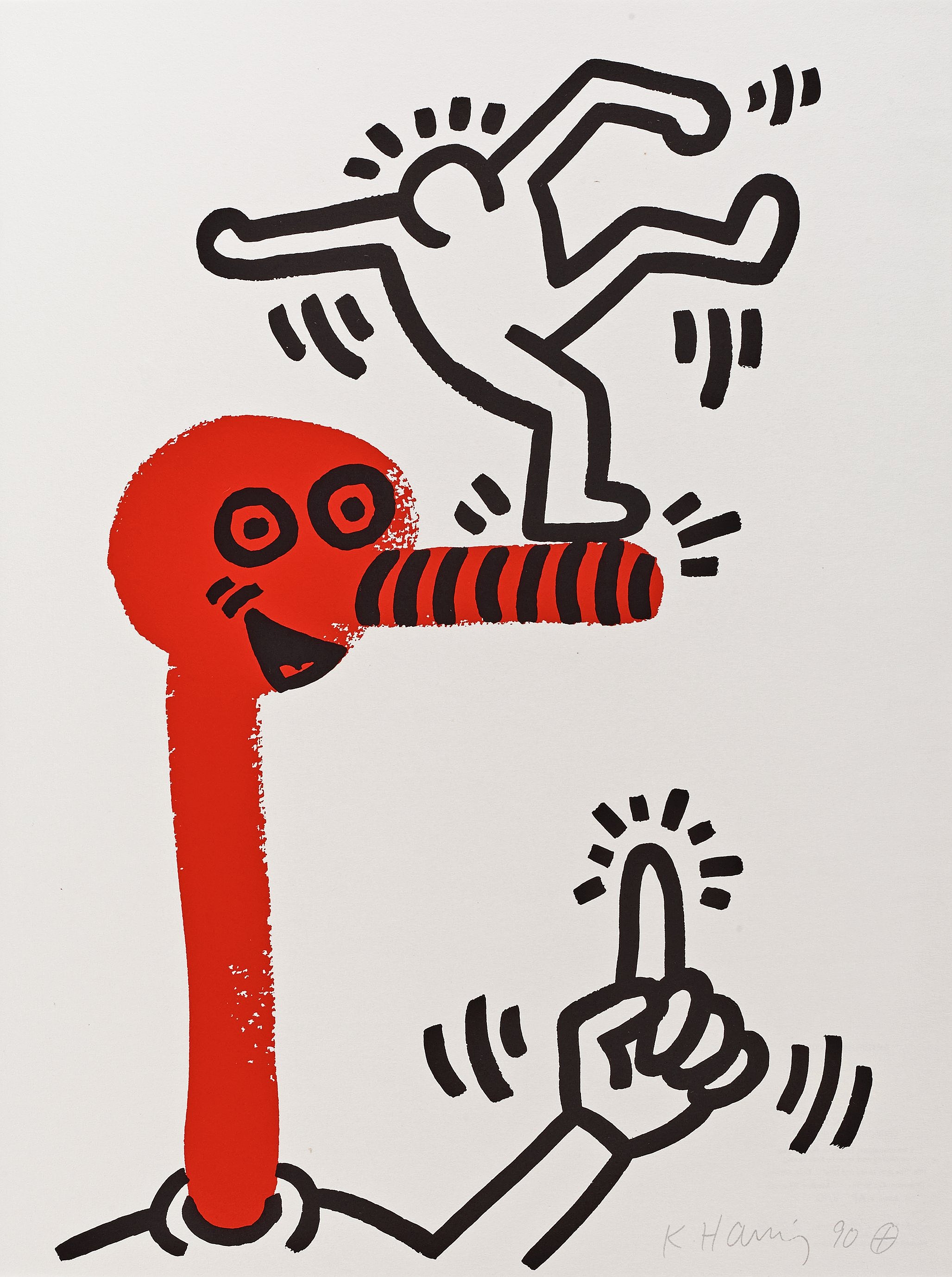 Keith Haring, "The story of Red and Blue". - Bukowskis