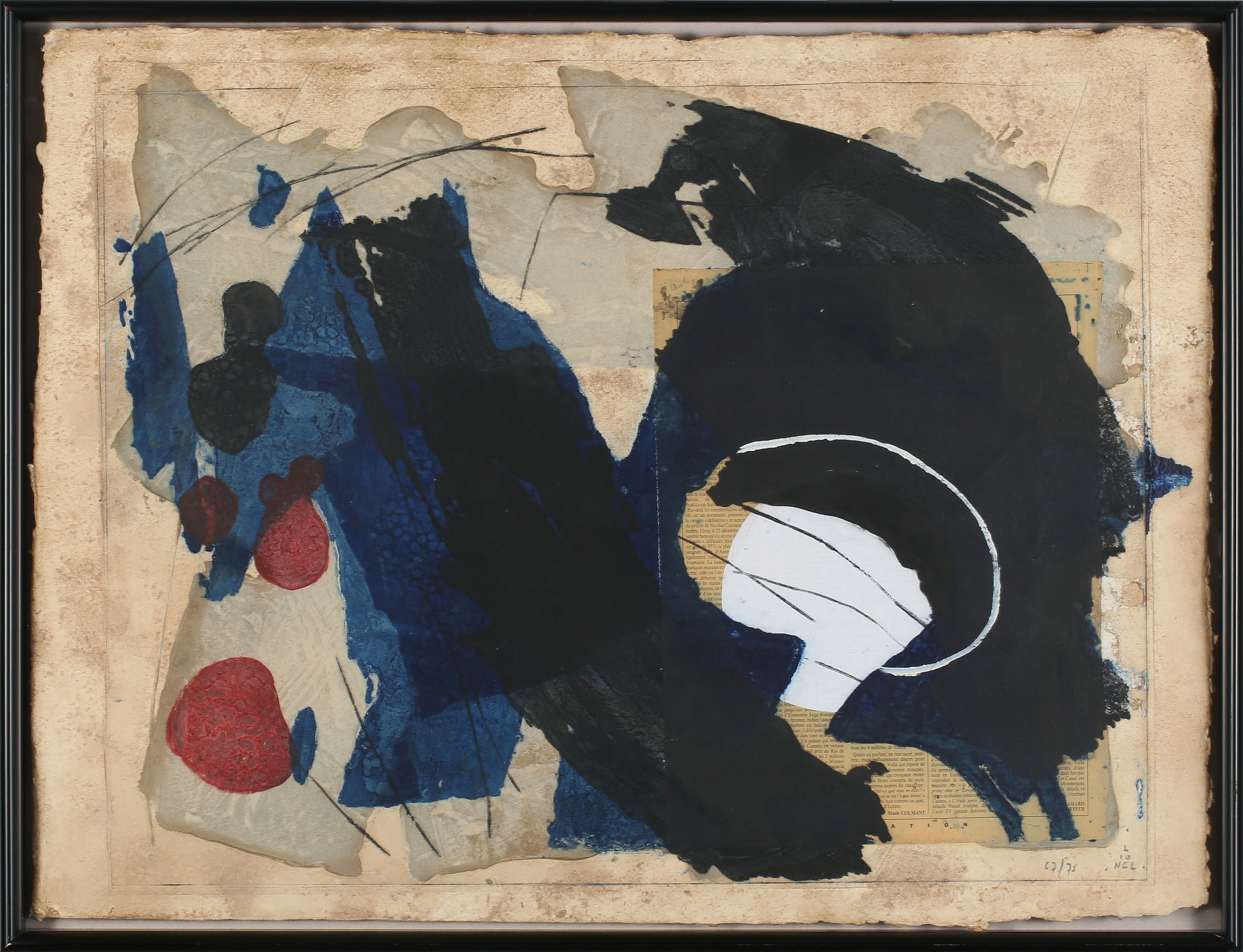 LIONEL PERROTTE, carborundumetsning, signerad och numrerad 67/75 ...