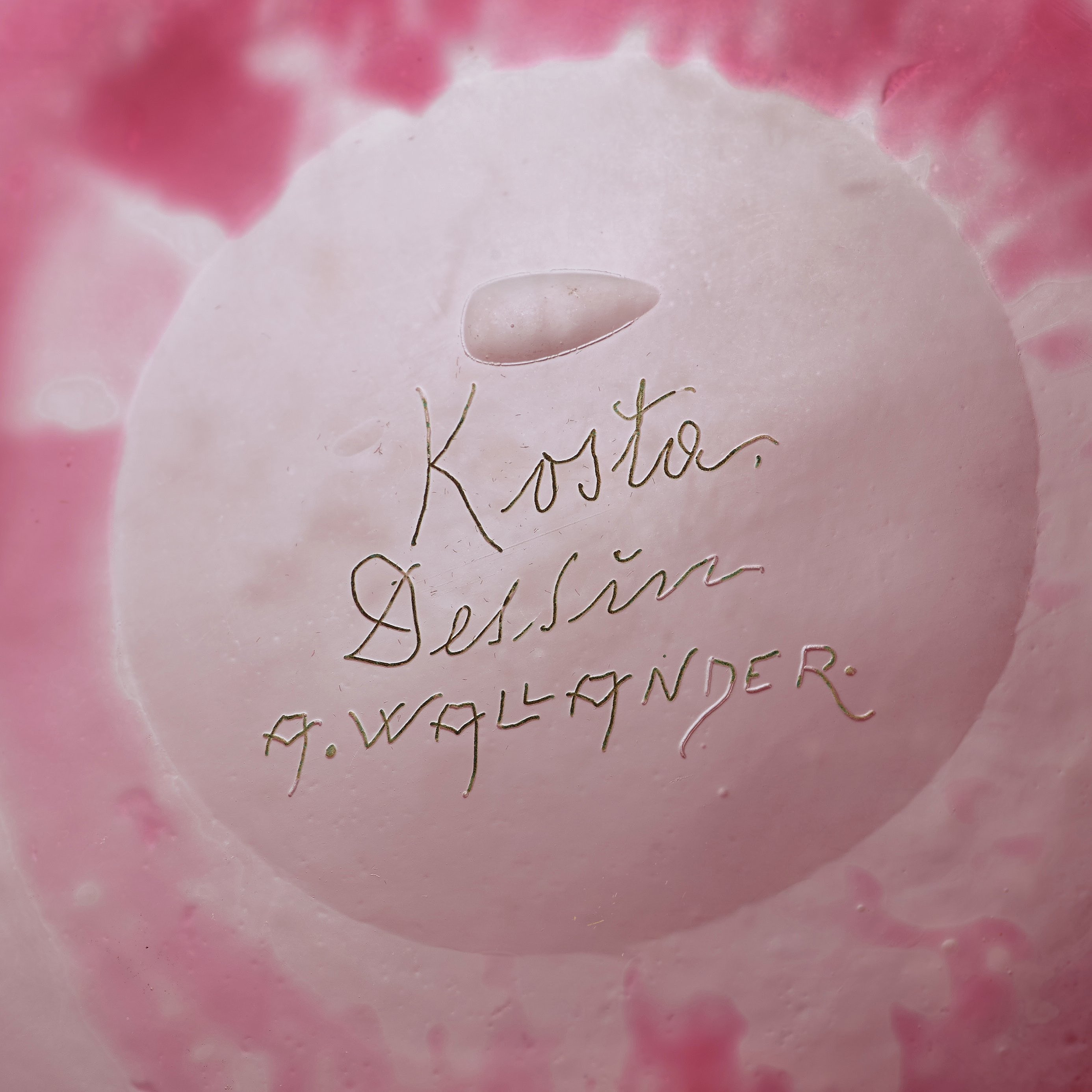 An Alf Wallander Art Nouveau cameo glass vase, Kosta circa 1909 ...