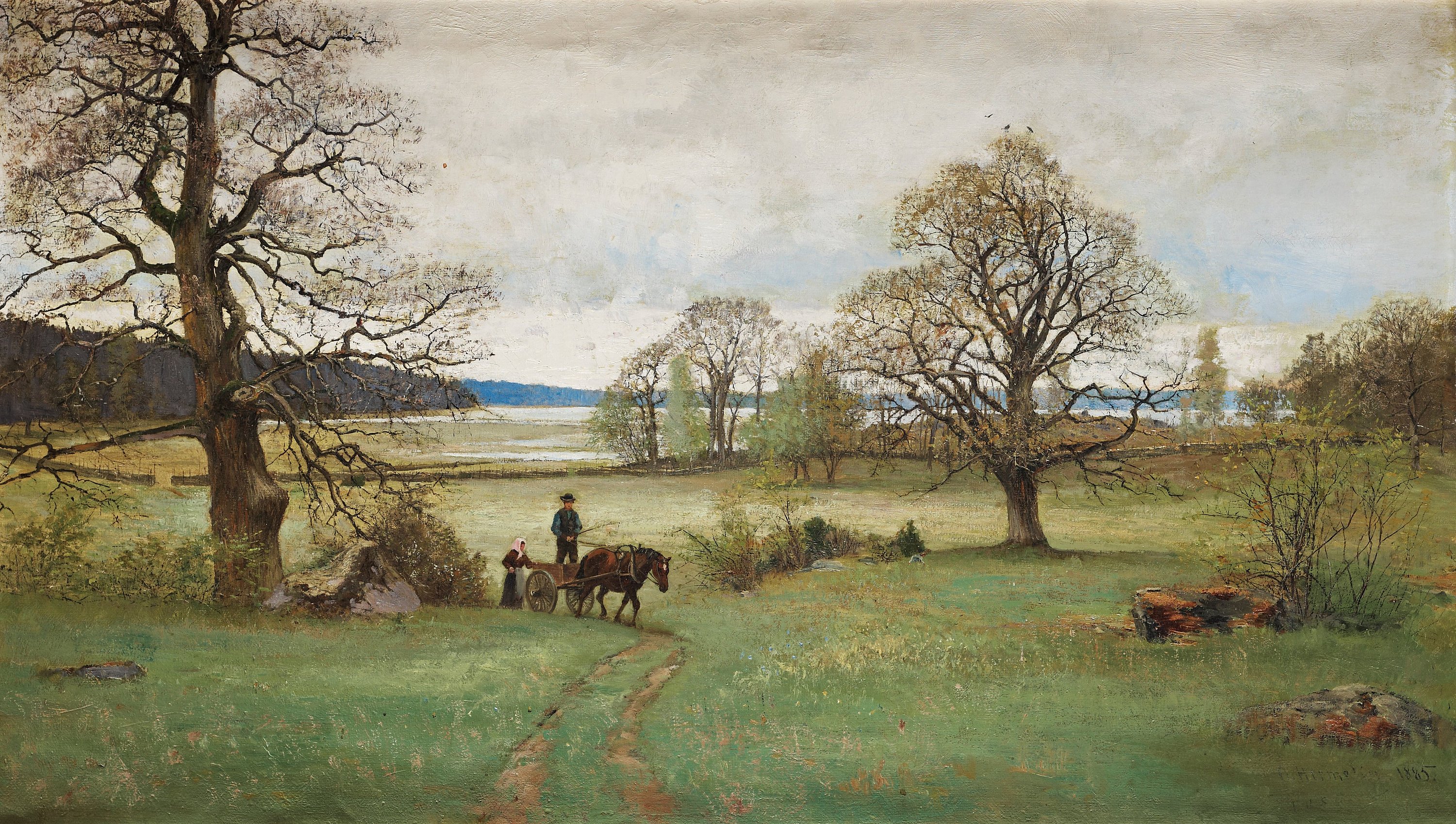 Olof Hermelin, "Vid Mälarstranden". - Bukowskis