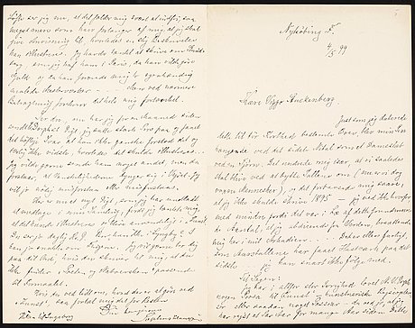 August Strindberg, Storm landscape. - Bukowskis