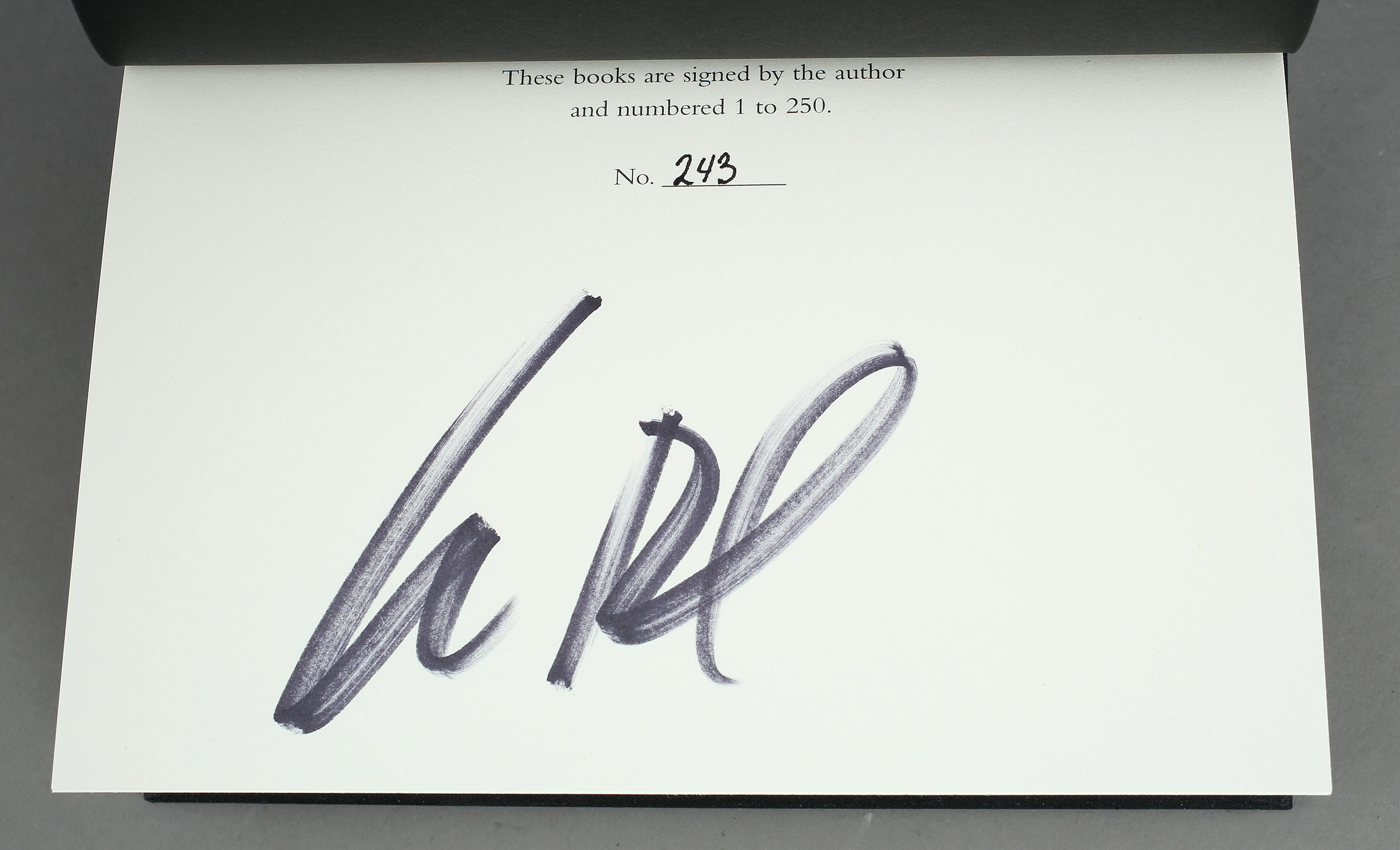 LOU REED, Bok, "The Raven", specialutgåva, signerad och numrerad 243/ ...