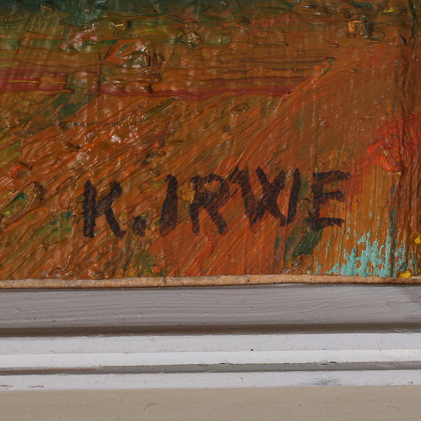 KNUT IRWE, olja troligen på duk uppklistrad på pannå, signerad. - Bukowskis