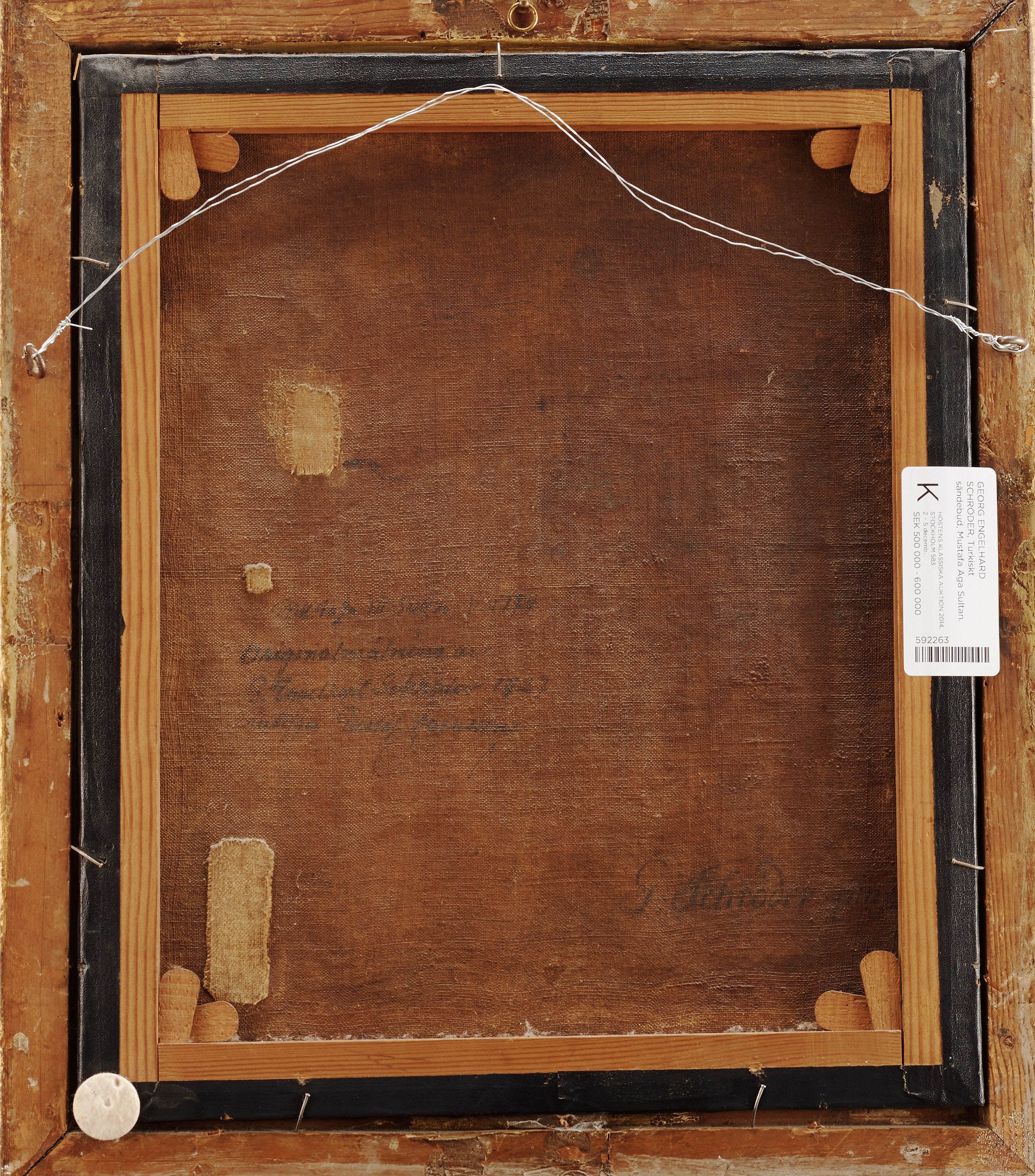 Georg Engelhard Schröder, Mustafa Aga in Stockholm 1727. - Bukowskis