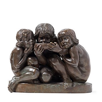 Rudolf Tegner, "De tørstige børn" (= The thirsty children). - Bukowskis