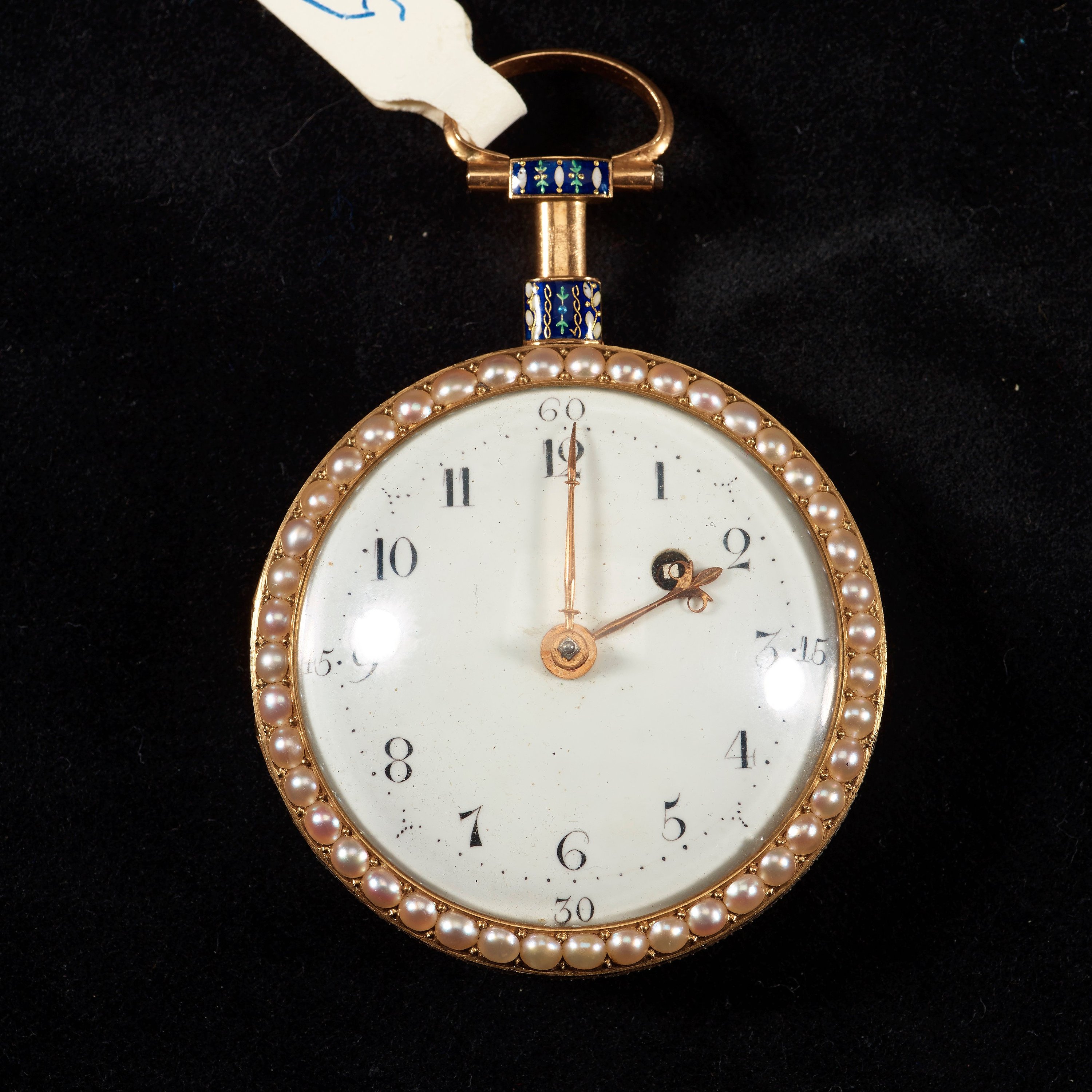 A gold, enamel and paste watch, marked: "Breguet, Paris" late 18th ...