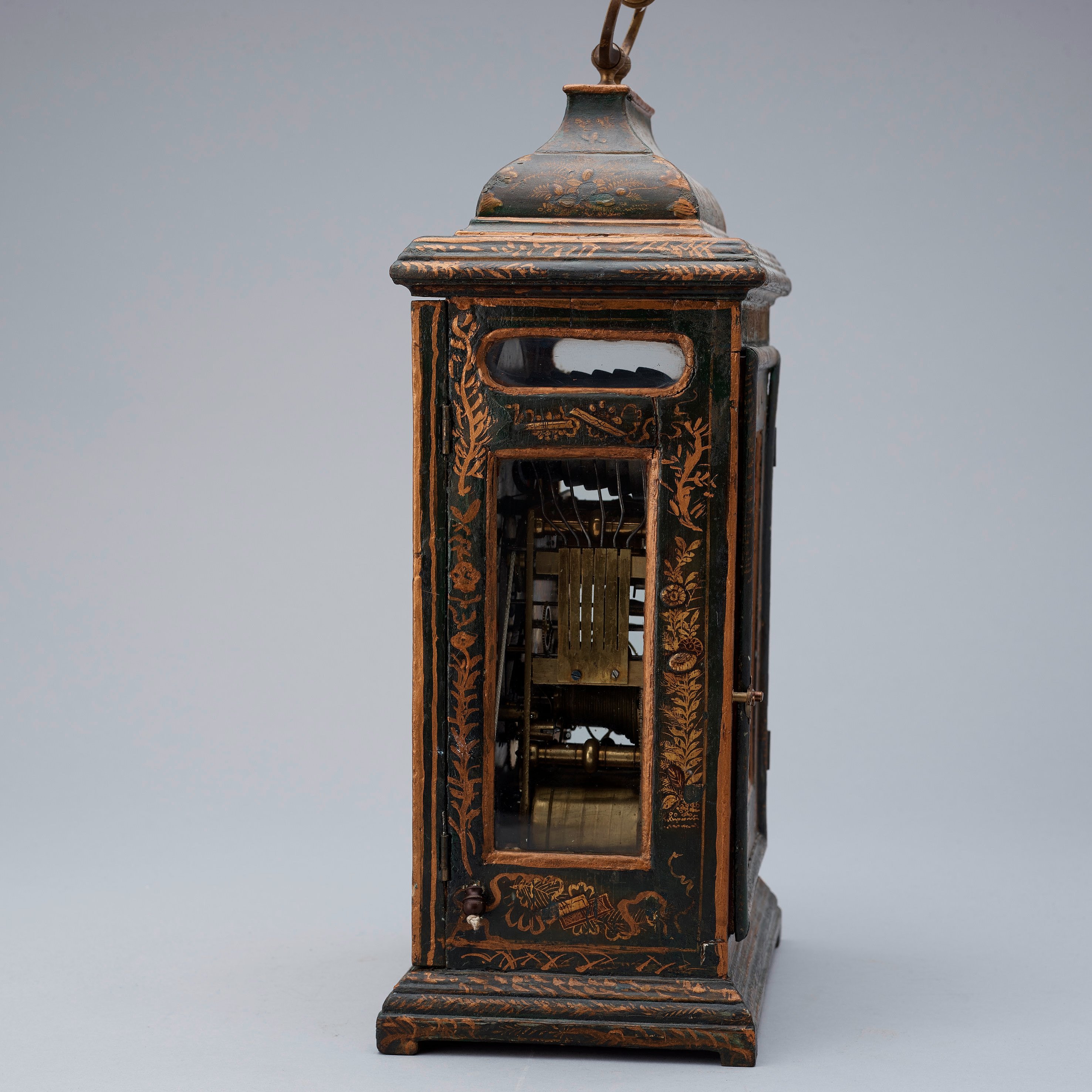 An English 18th century table clock, dial signed Markwick London ...