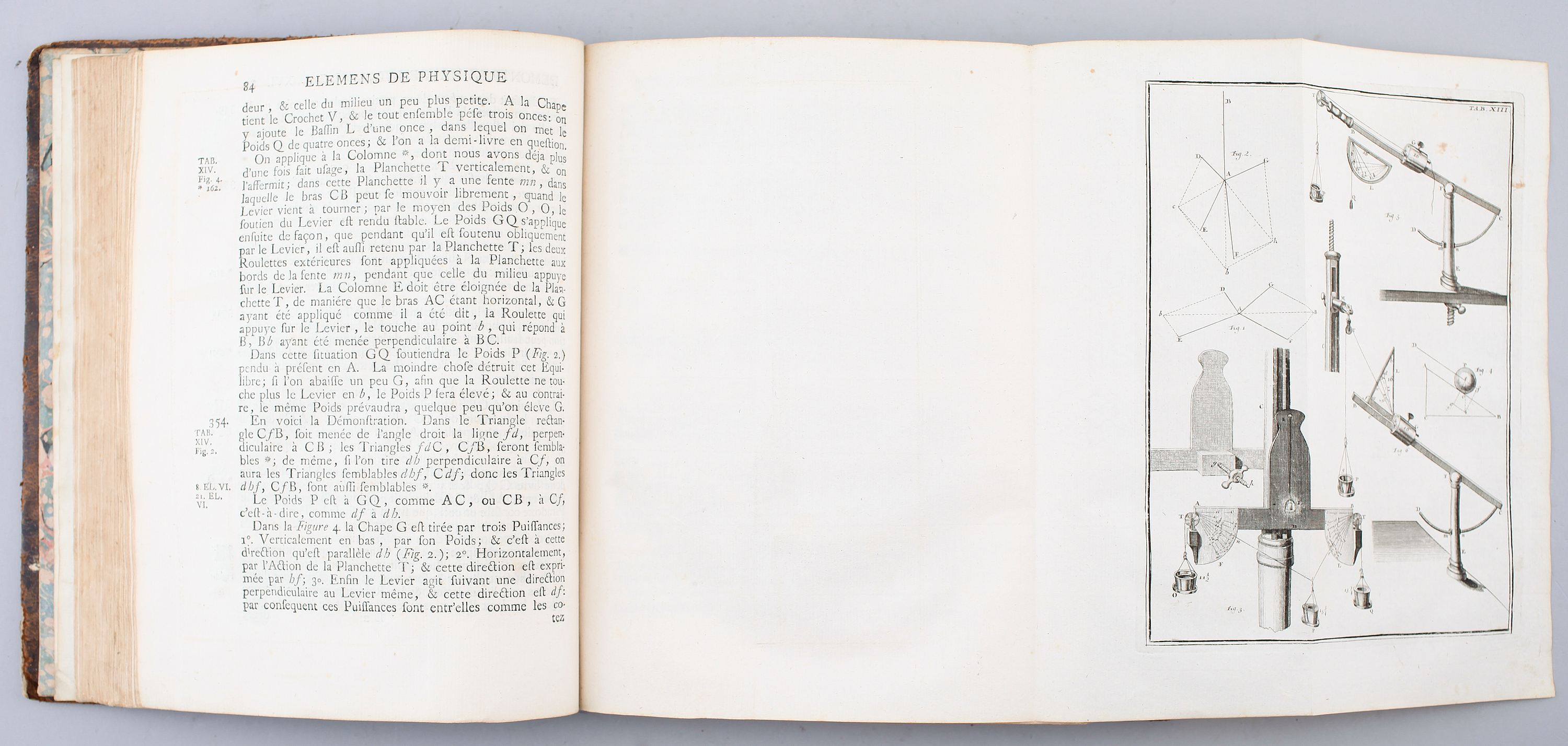 JACOBUS WILLEM GRAVESANDE, 2 vol, Elemens de Physique, Jean et Herman ...