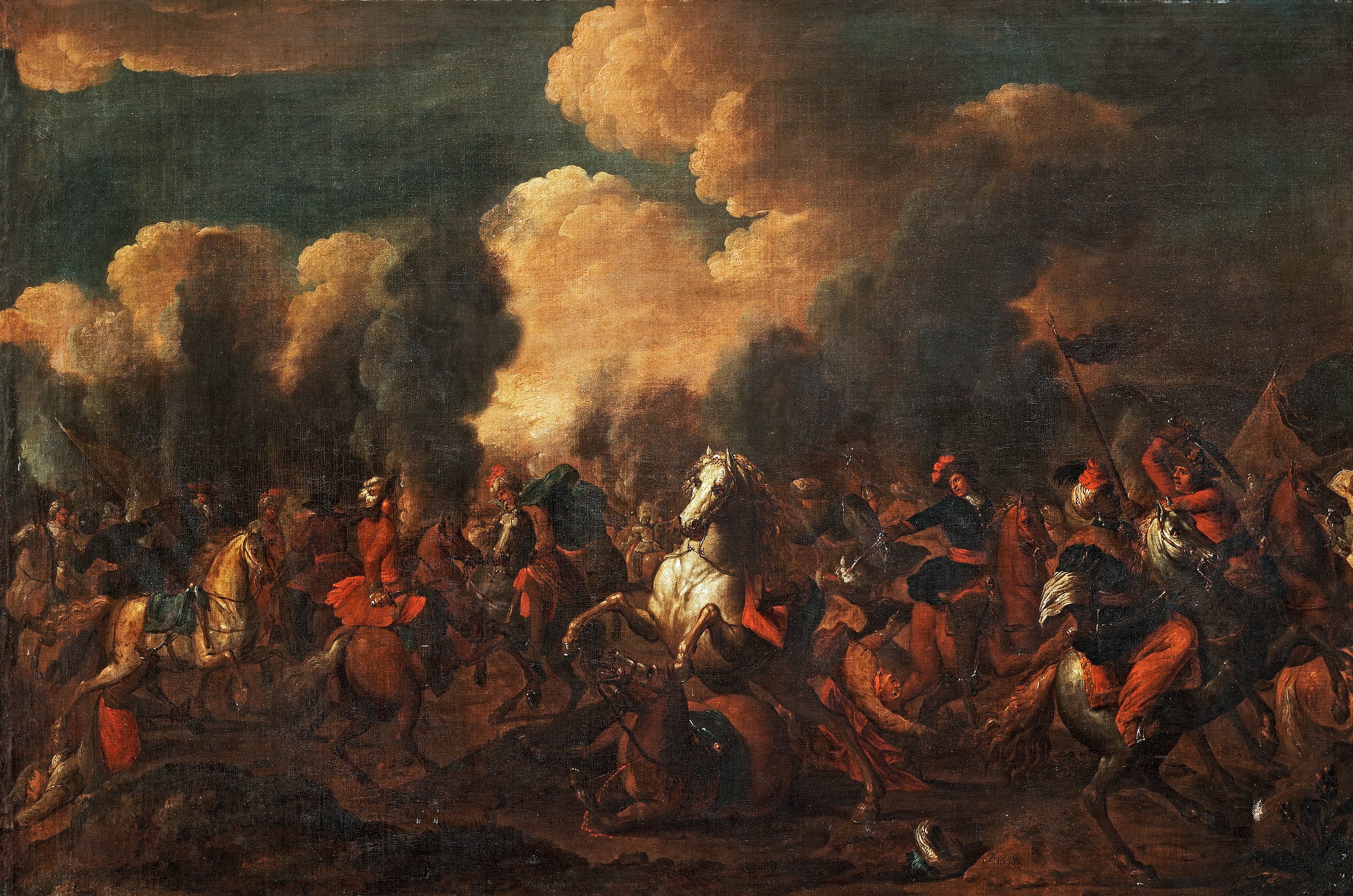 Palamedes Palamedesz. II, Cavalry skirmish. - Bukowskis