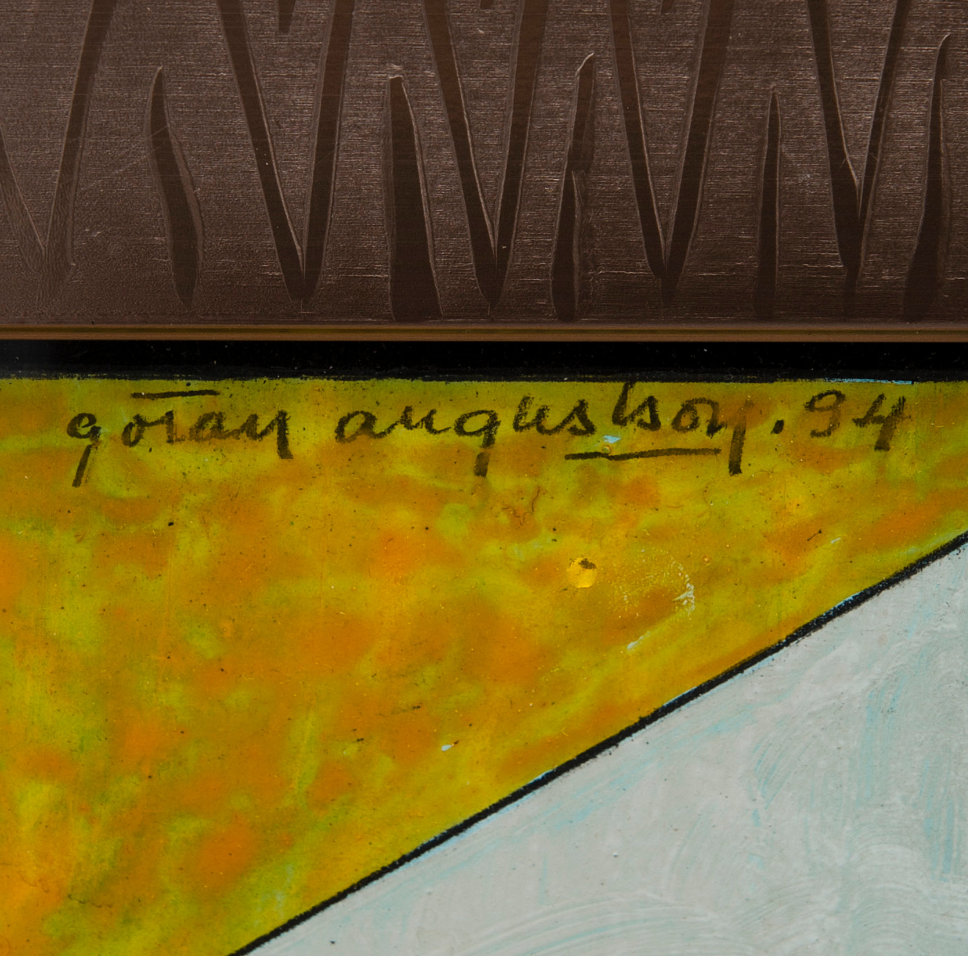 GÖRAN AUGUSTSON, gouache, signerad och daterad -94. - Bukowskis