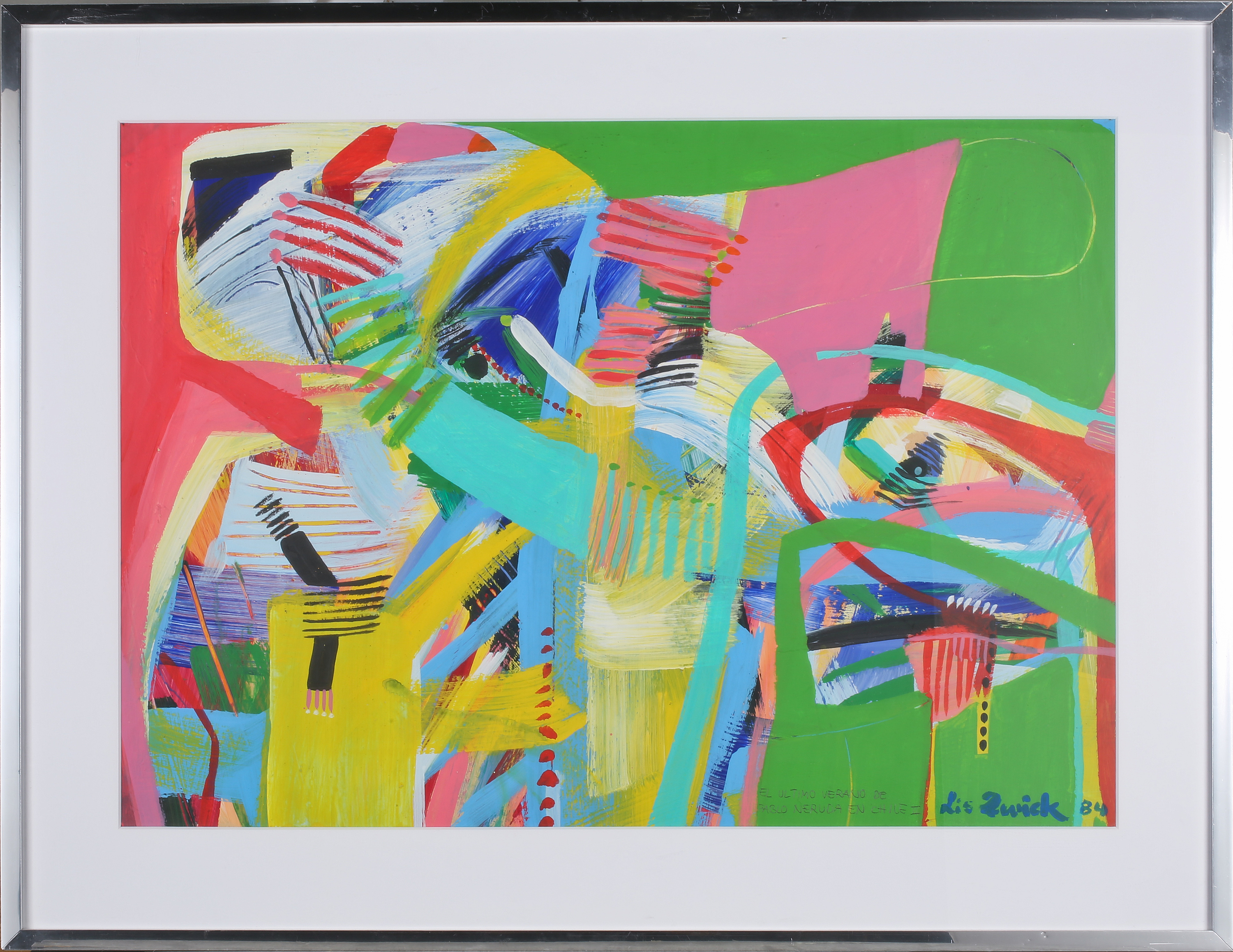 LIS ZWICK, gouache, signerad och daterad 84. - Bukowskis