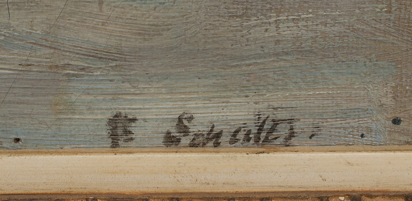 ELSA SCHULTZ-MOBERGER , olja på pannå, signerad. - Bukowskis