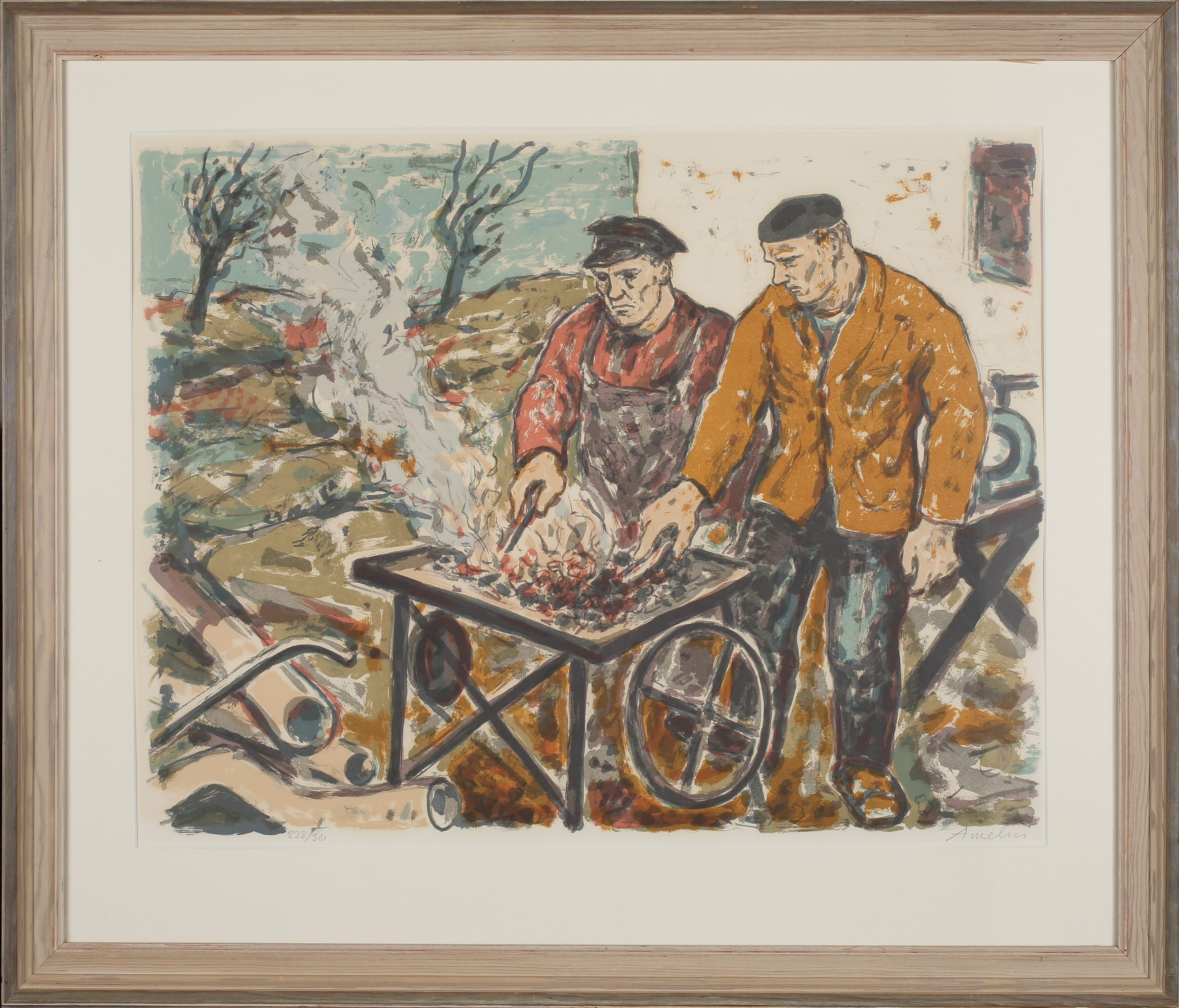 ALBIN AMELIN, färglitografi, signerad och numrerad 238/310. - Bukowskis