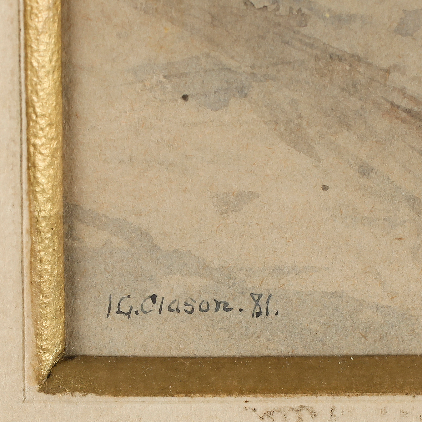 ISAK GUSTAF CLASON, akvarell, signerad. - Bukowskis