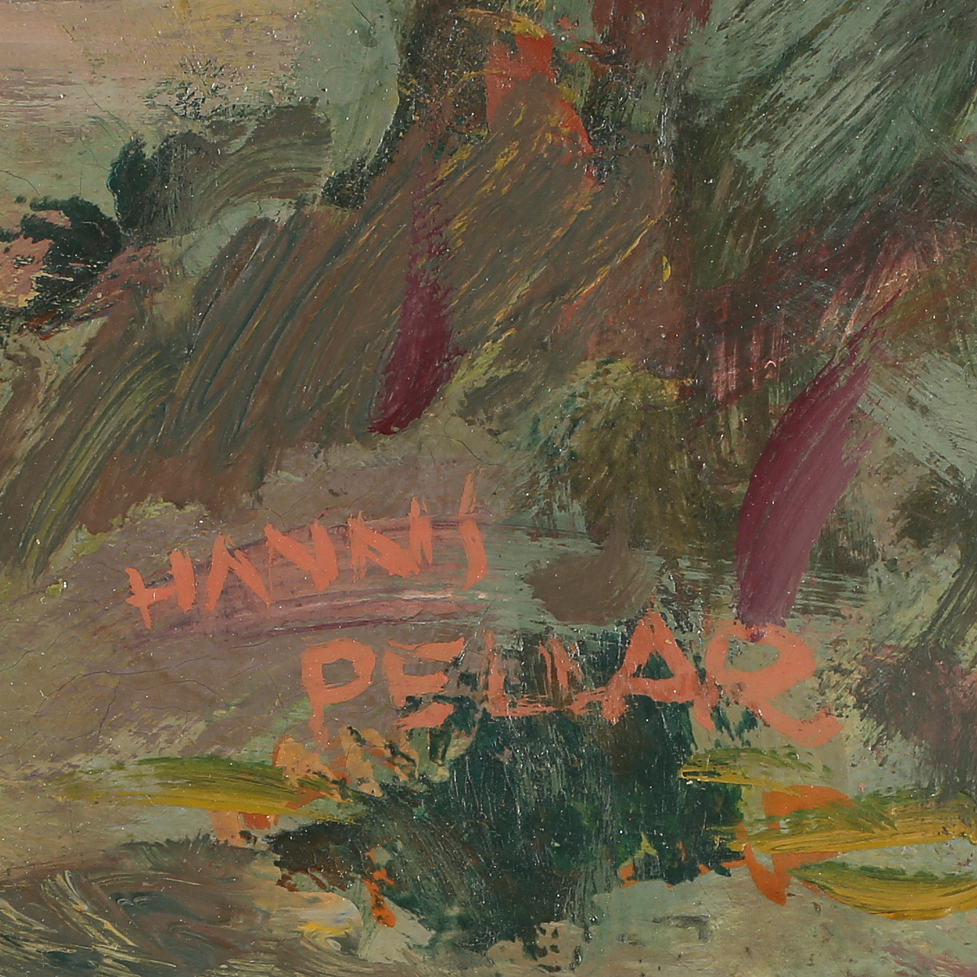 HANNS PELLAR. Olja på pannå. Signerad. - Bukowskis