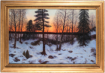 EDVARD ROSENBERG, olja på pannå, signerad och daterad 1918. - Bukowskis