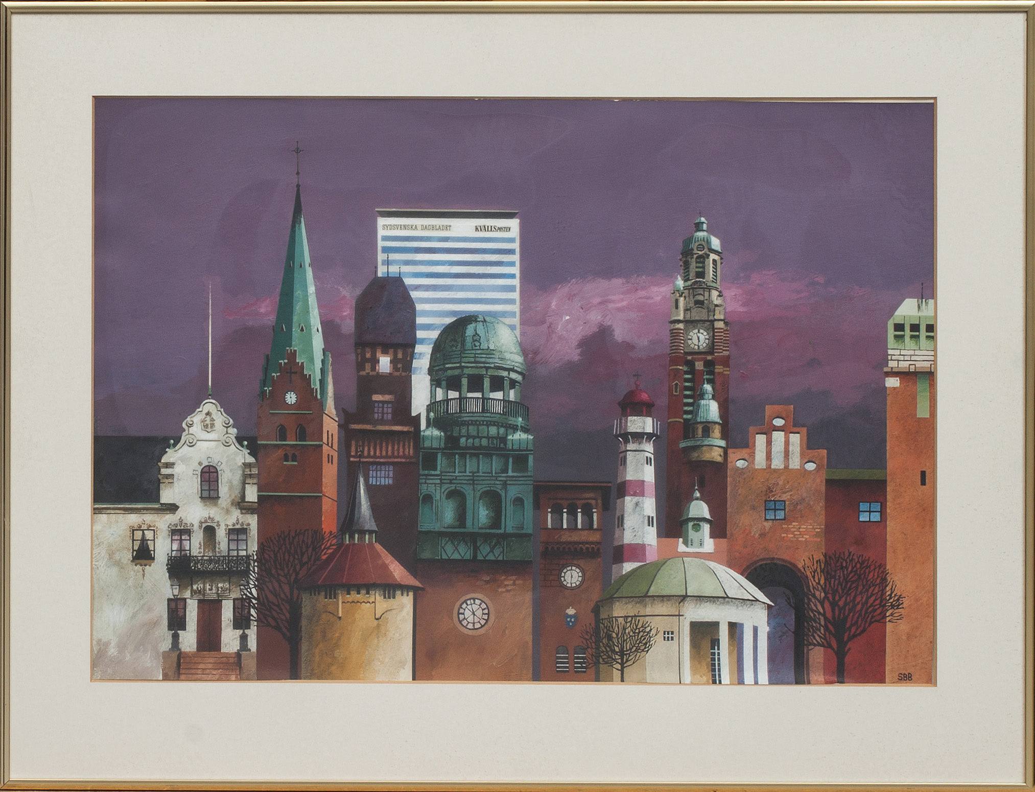 SVEN BERTIL BERG, blandteknik, signerad. - Bukowskis