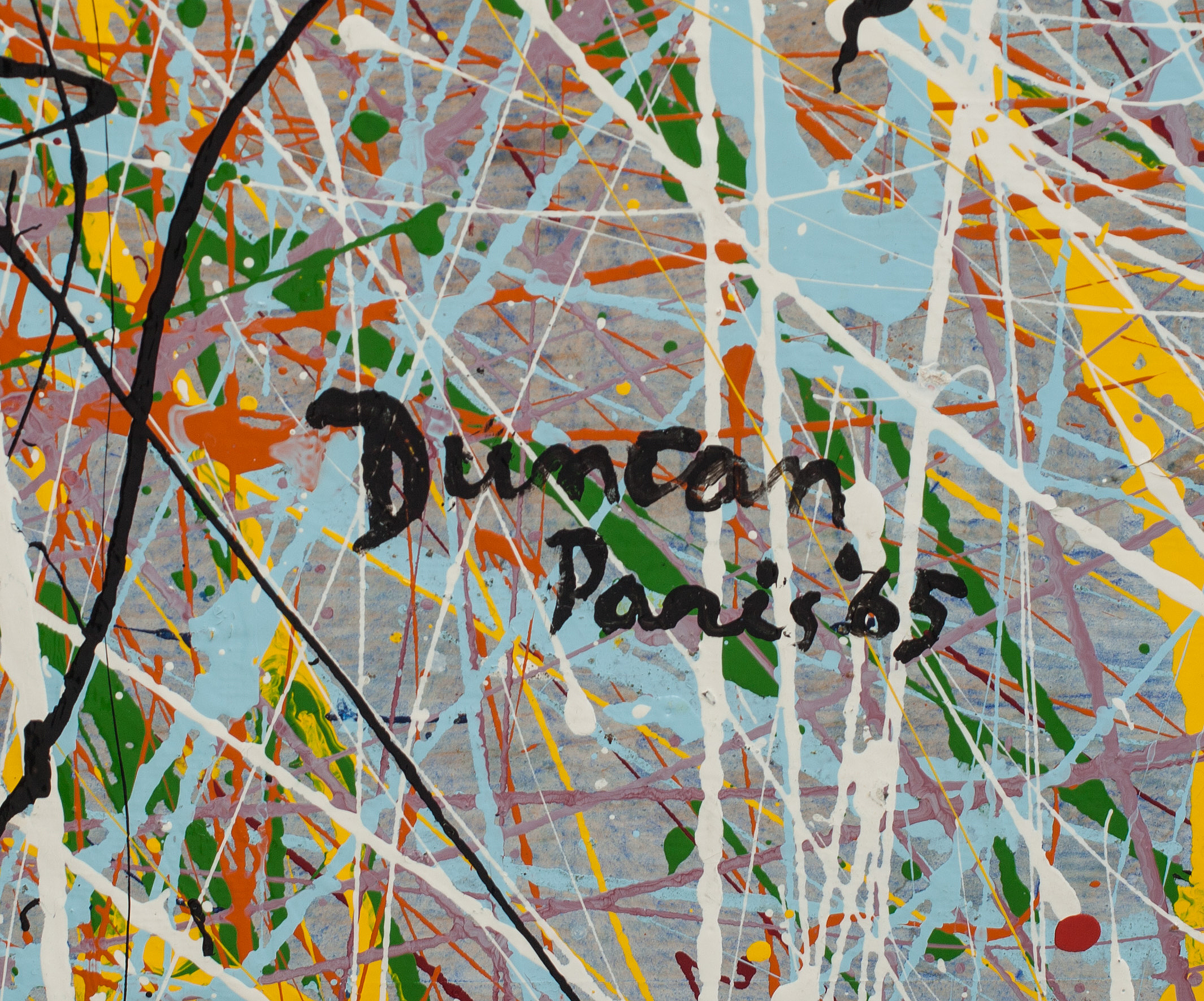 JOSEPH DUNCAN, olja på uppfodrad duk, signerad och daterad Paris -65 ...