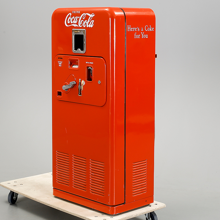 LÄSKAUTOMAT, Coca-Cola, orginalmodell, 1952. - Bukowskis