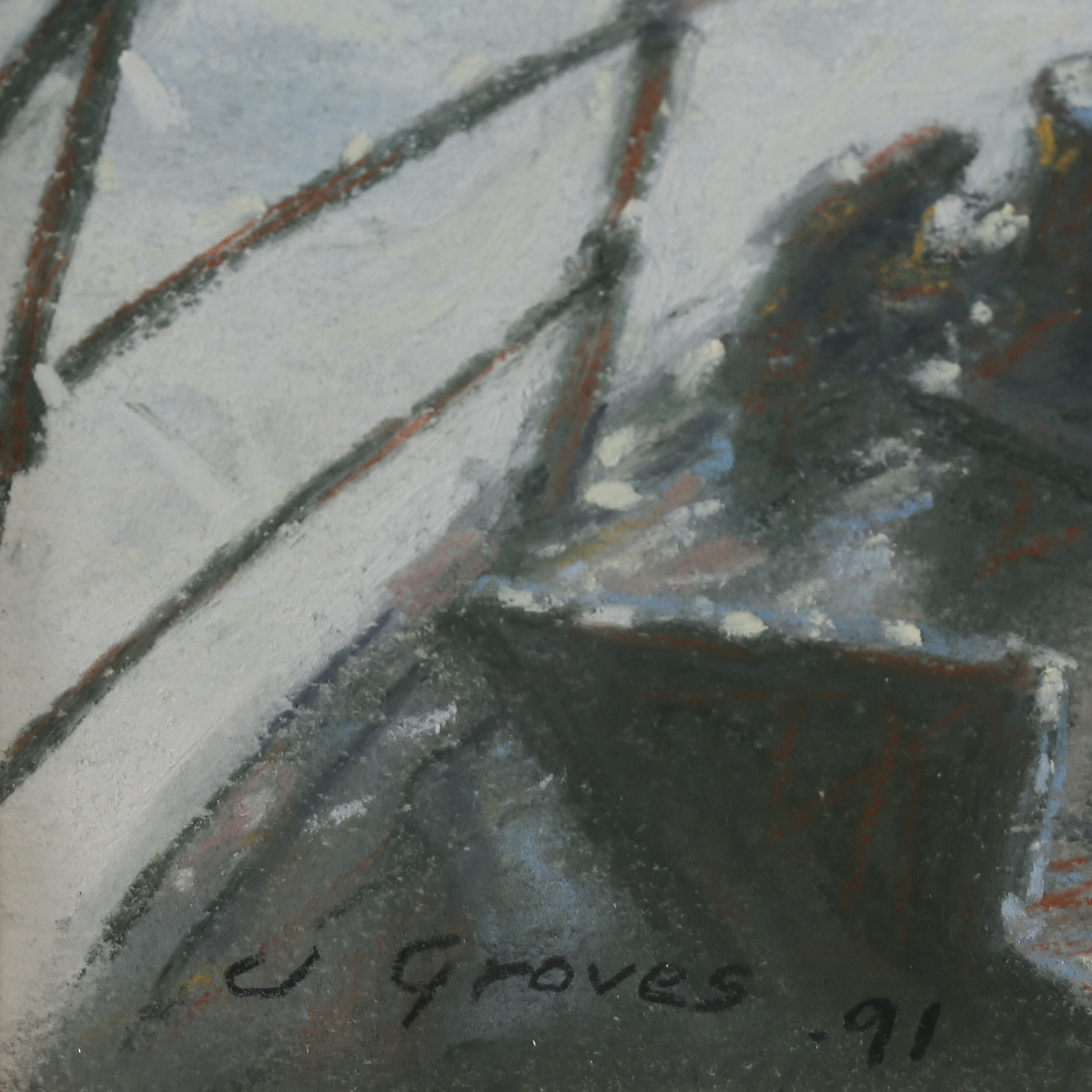 JOHN MICHAEL GROVES, pastell, signerad och daterad 91. - Bukowskis