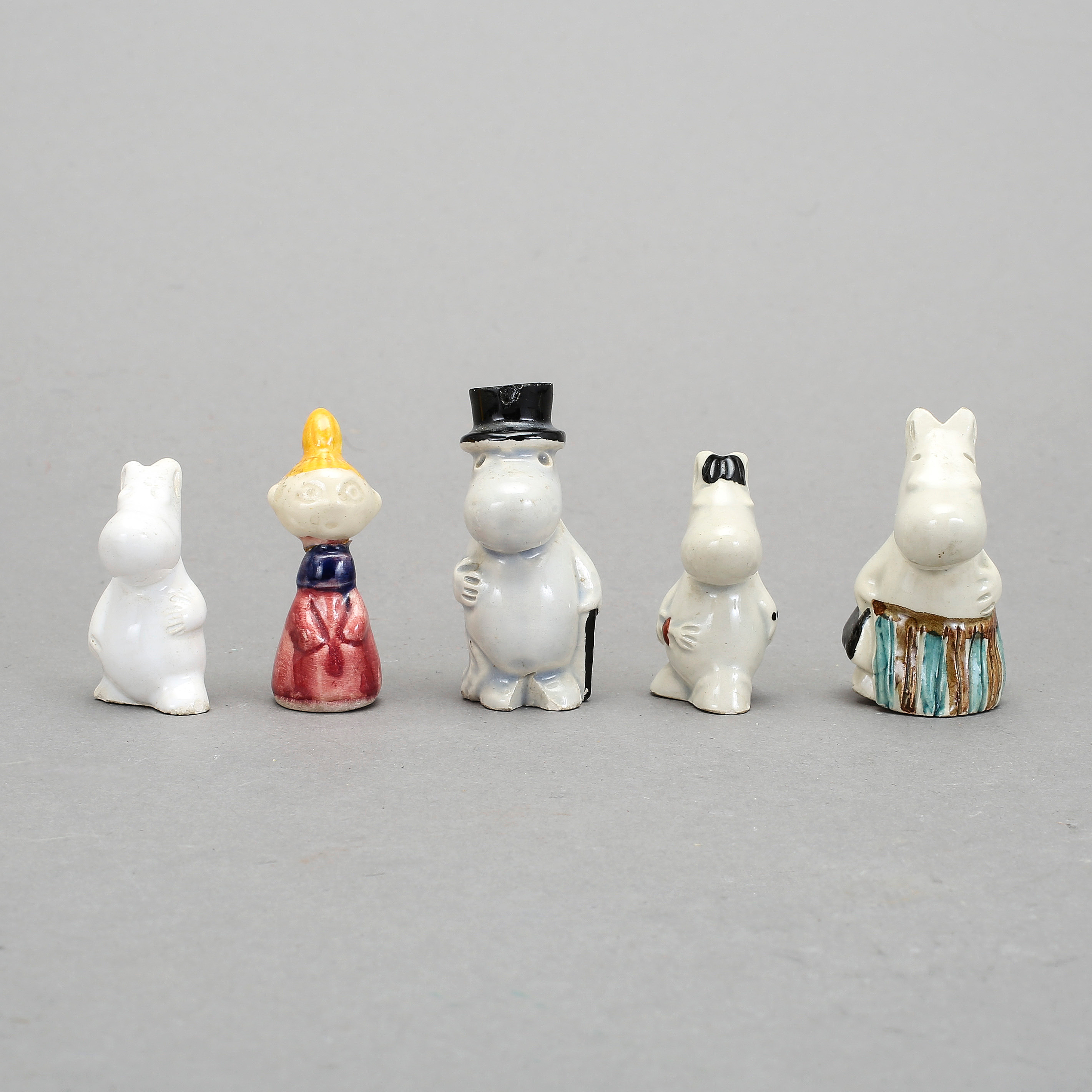 FIGURINER, keramik, "Mumin", Signe Hammarsten-Jansson, Arabia, 1950-tal ...