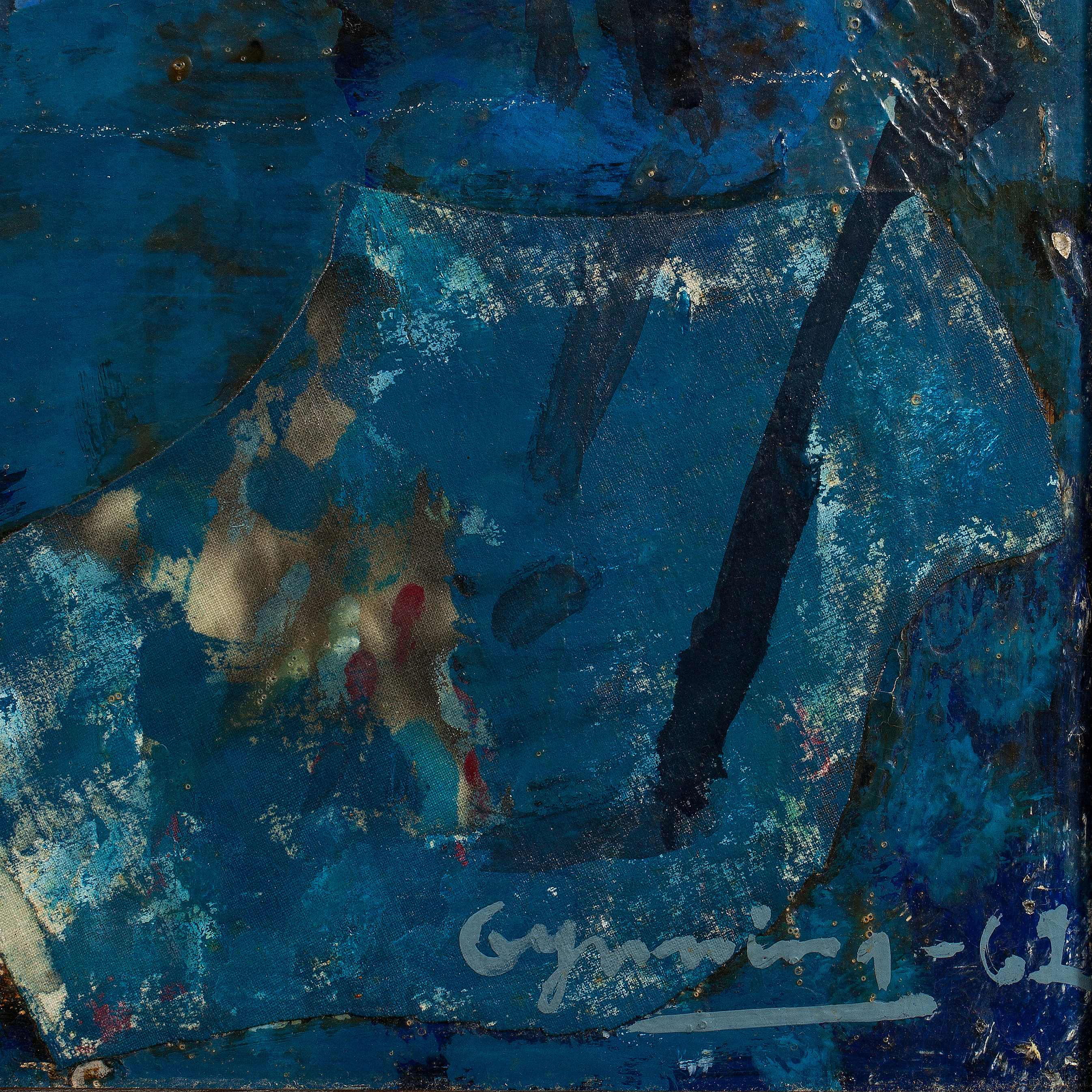 LARS GYNNING, collage, signerad och daterad -61. - Bukowskis