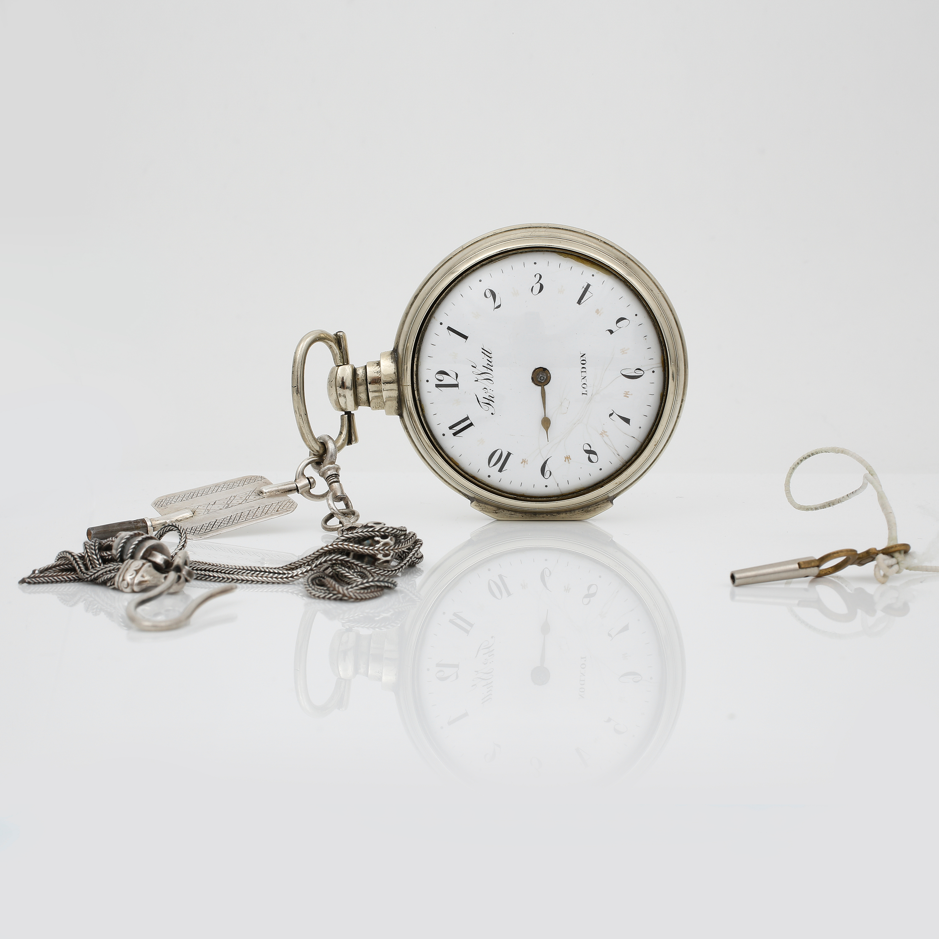 SPINDELUR, silver, Thomas Whitt London, 17/1800-tal. - Bukowskis