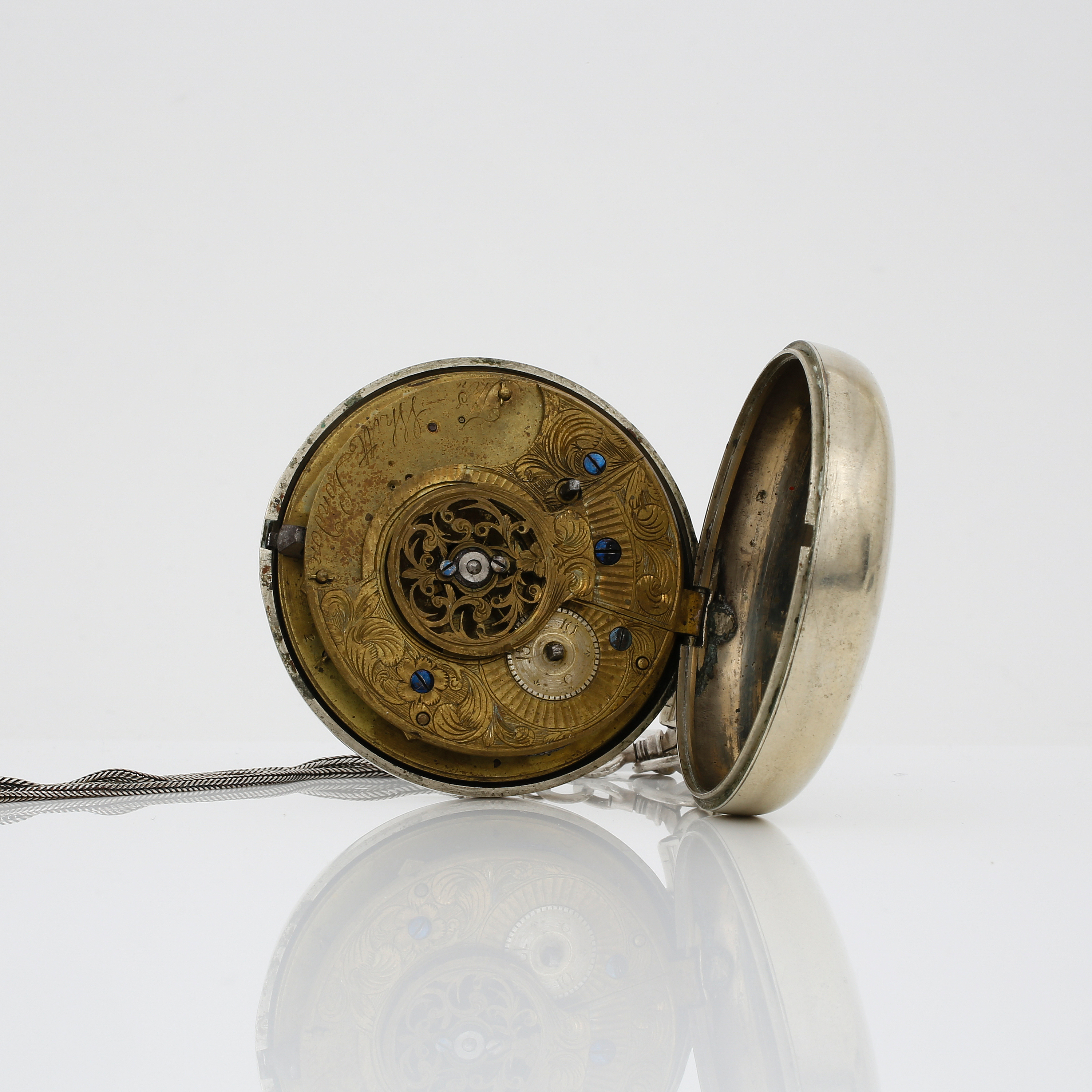 SPINDELUR, silver, Thomas Whitt London, 17/1800-tal. - Bukowskis