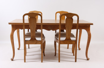 MATGRUPP, 5 delar, rokokostil. - Bukowskis