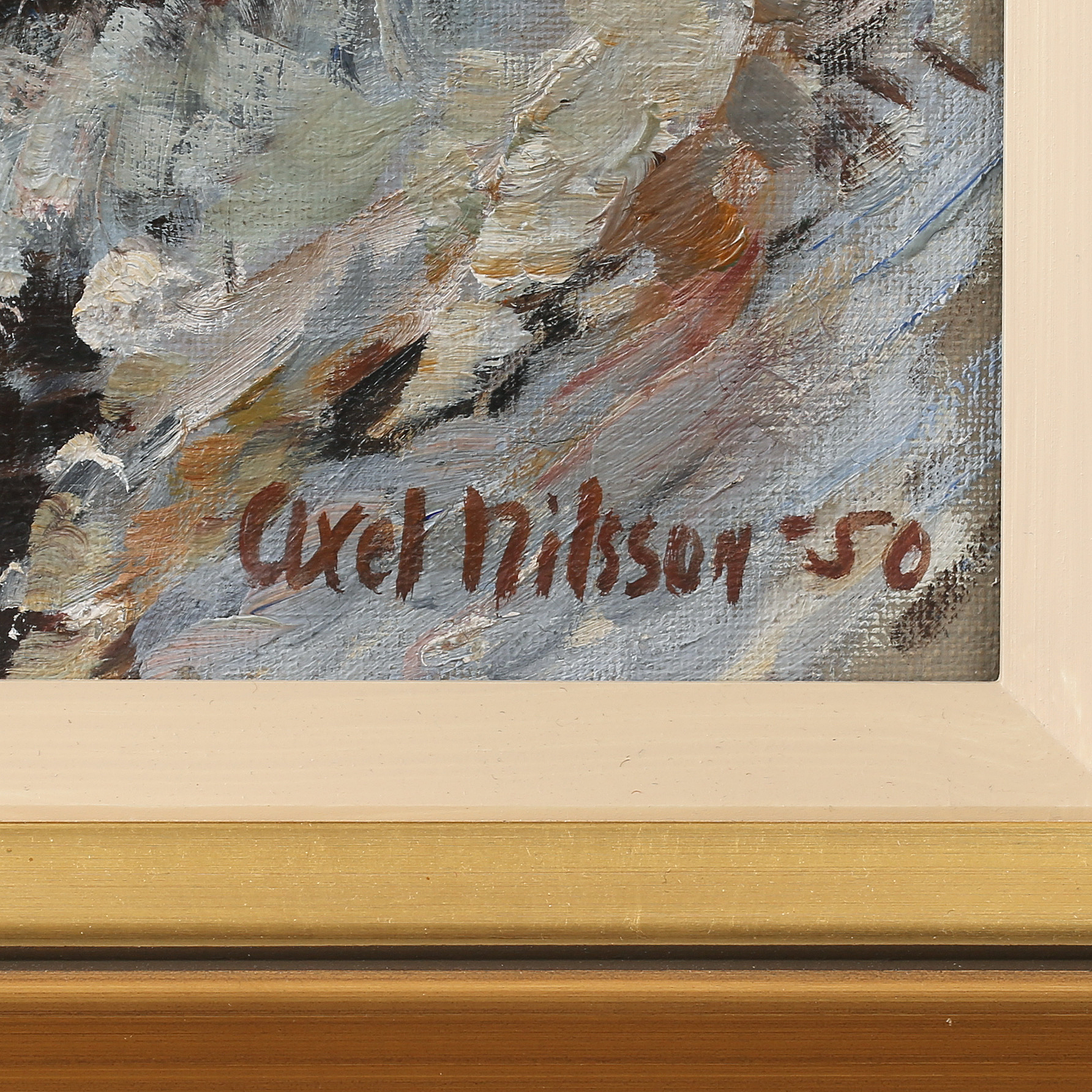 AXEL NILSSON, olja på duk, signerad och daterad -50. - Bukowskis