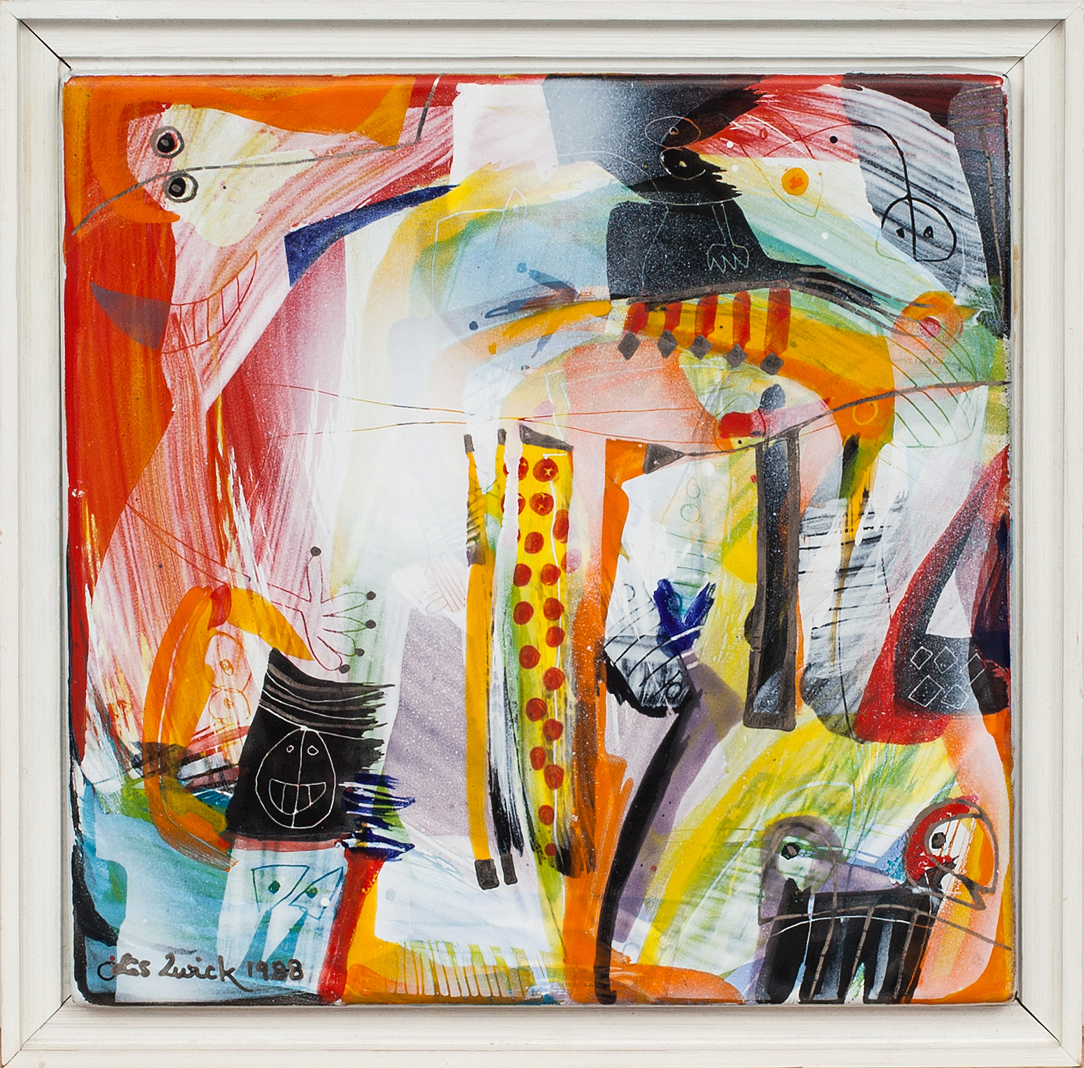 LIS ZWICK, emaljmålning, signerad. - Bukowskis