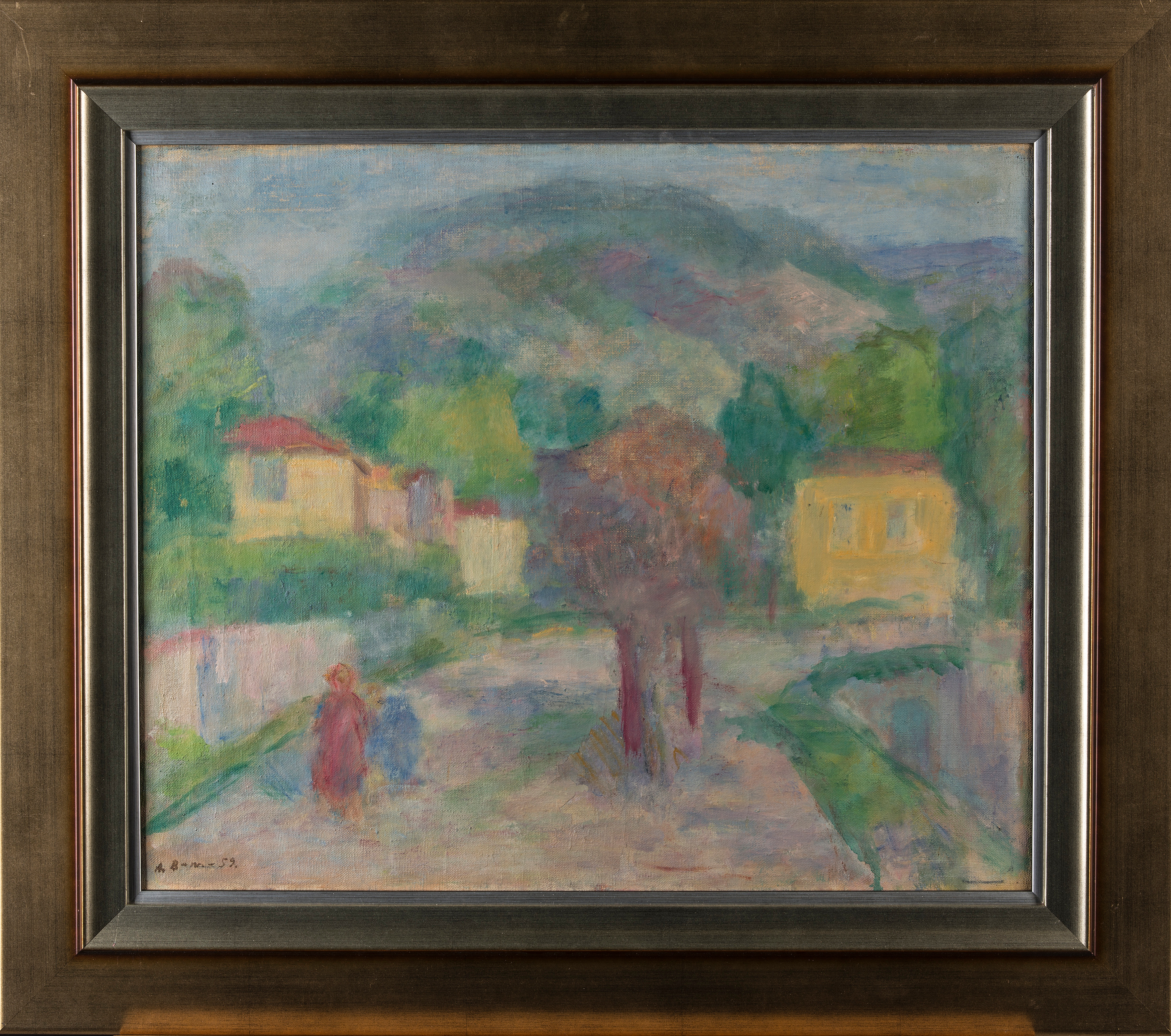 AUGUST BACKMAN, öljy kankaalle, signeerattu ja päivätty -59. - Bukowskis