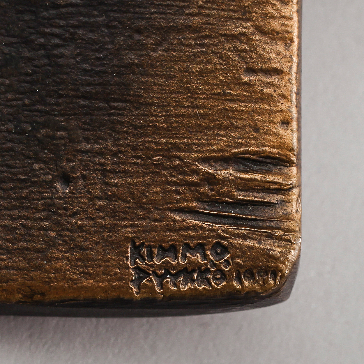 VÄGGSKULPTUR, patinerad brons, Kimmo Pyykkö, Finland 1982. - Bukowskis