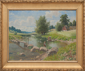 PETER ADOLF PERSSON, olja på duk, signerad. - Bukowskis