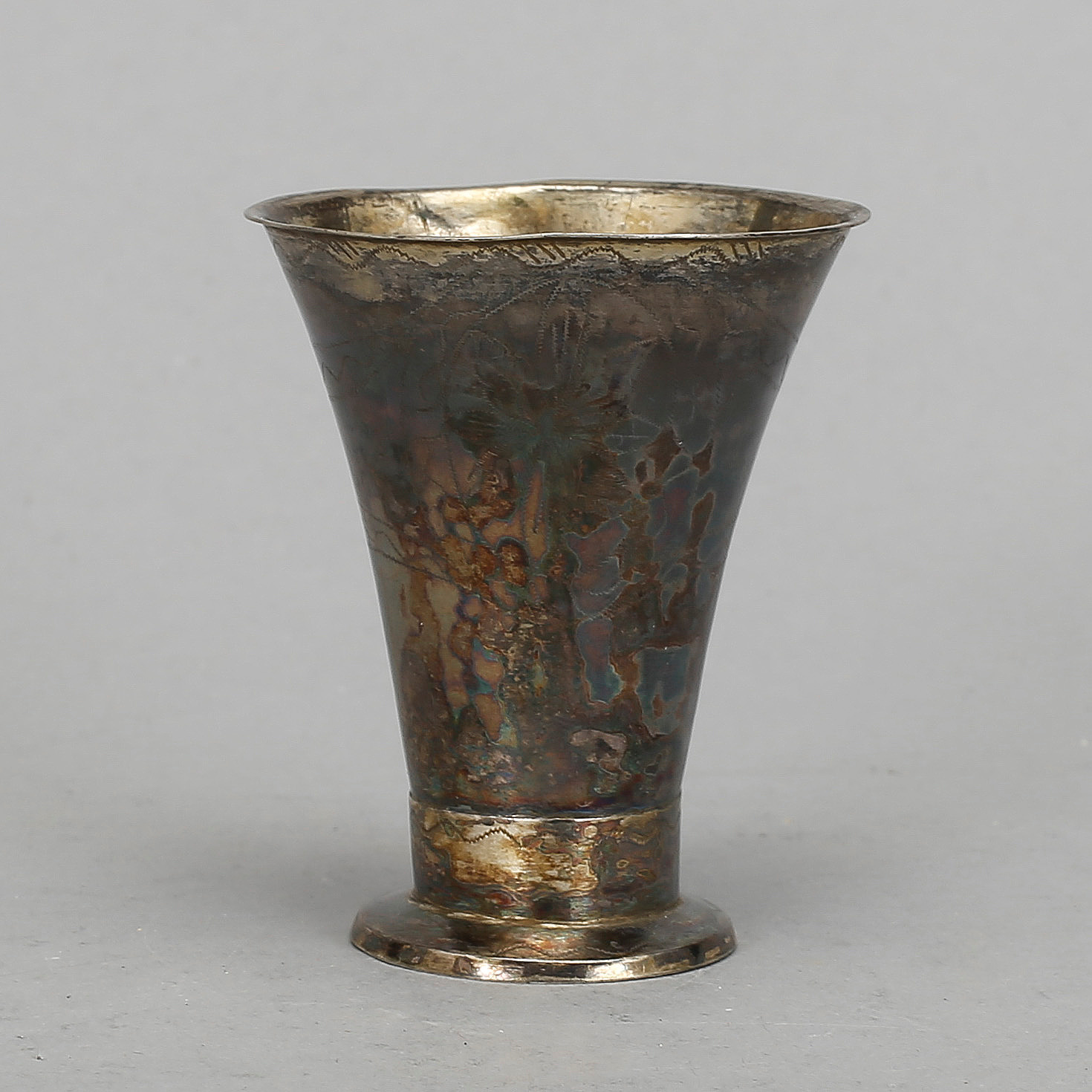 BÄGARE, silver. Carl-Gustaf Westman (Wessman), Sundsvall, 1822. Vikt ca ...