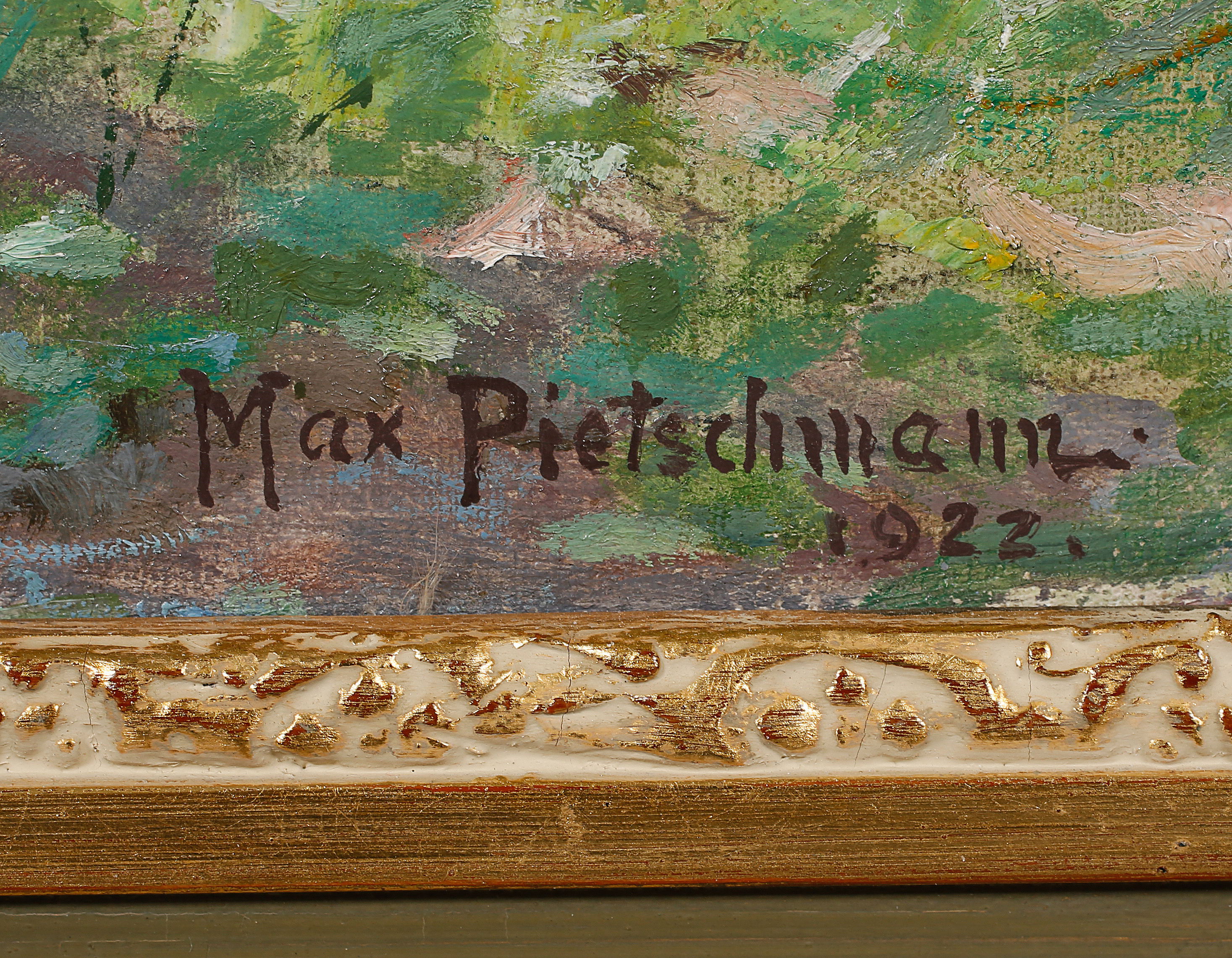MAX PIETSCHMANN, olja på duk, signerad och daterad 1922. - Bukowskis