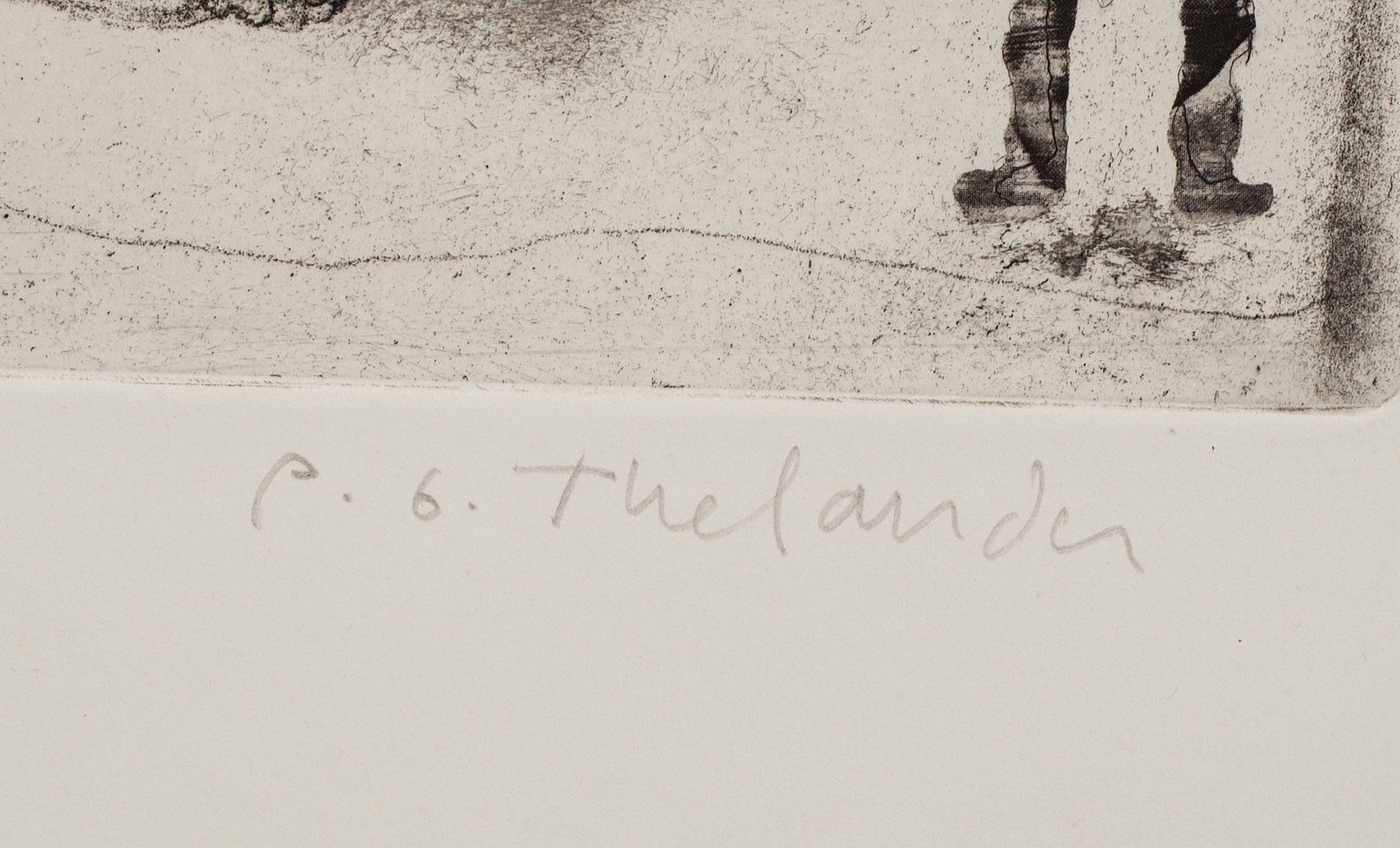 PÄR GUNNAR THELANDER, färgetsning, signerad och numrerad 69/100 ...