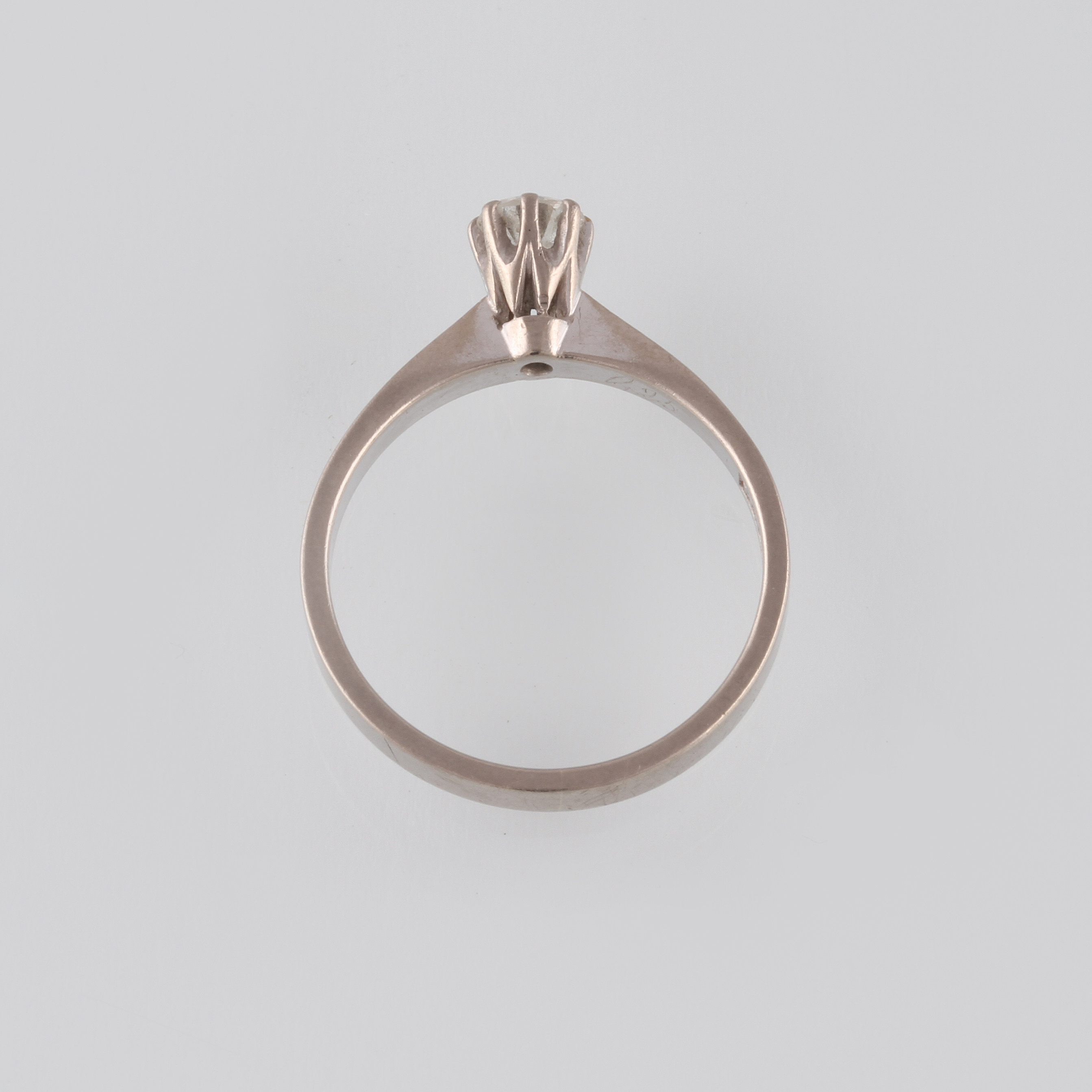 RING, 18K vitguld med briljantslipad diamant 0.25 ct, Juvel Magnus ...