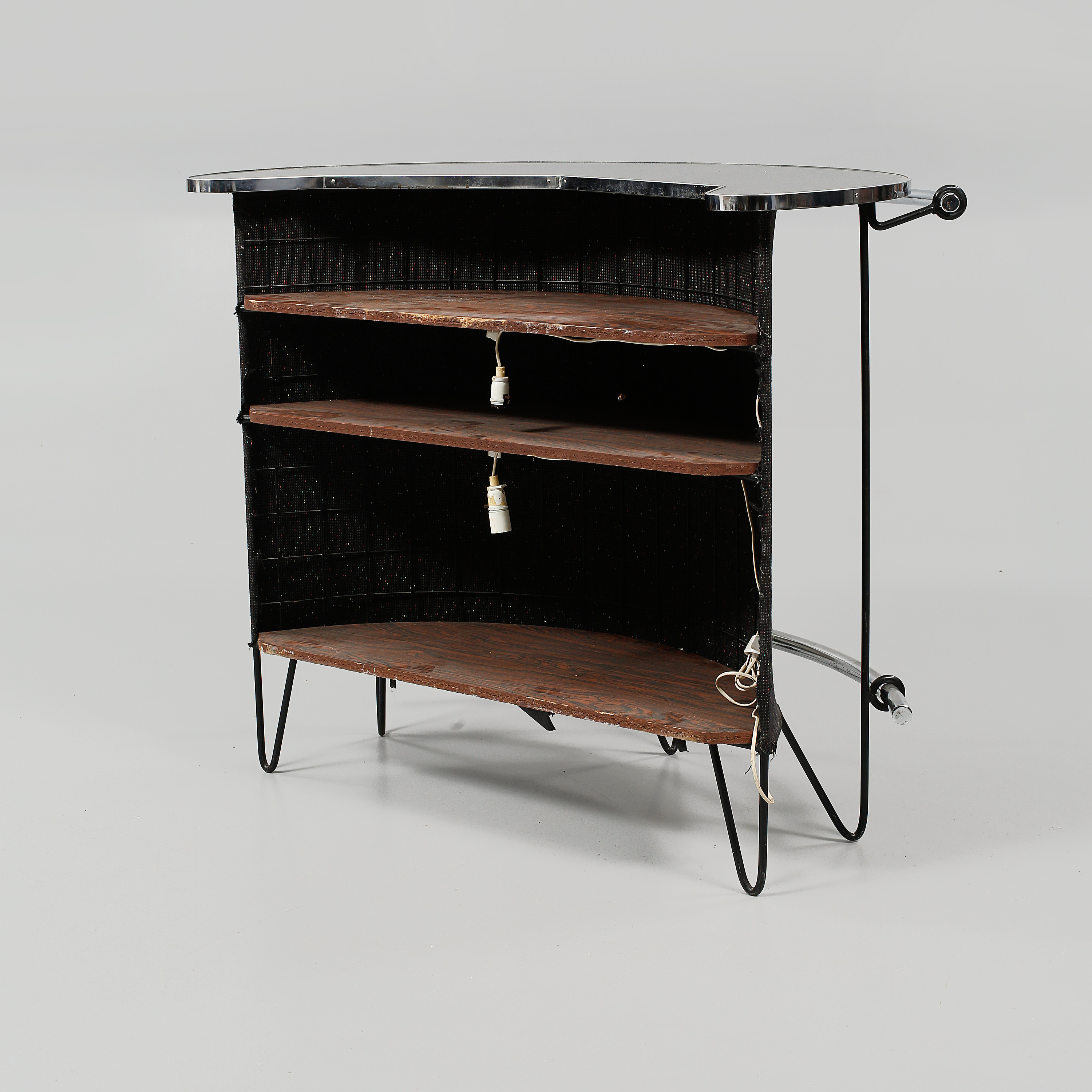 BARDISK samt BARSTOLAR, 3 st, 1950/60-tal. - Bukowskis