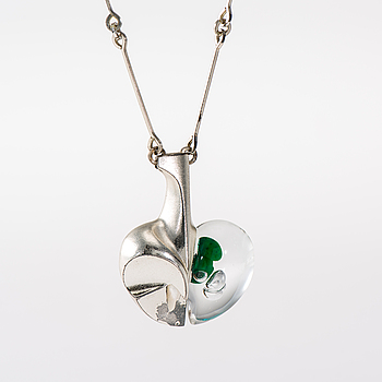 RIIPUS, hopeaa, akryylia. "Avaruusomena", Björn Weckström, Lapponia ...