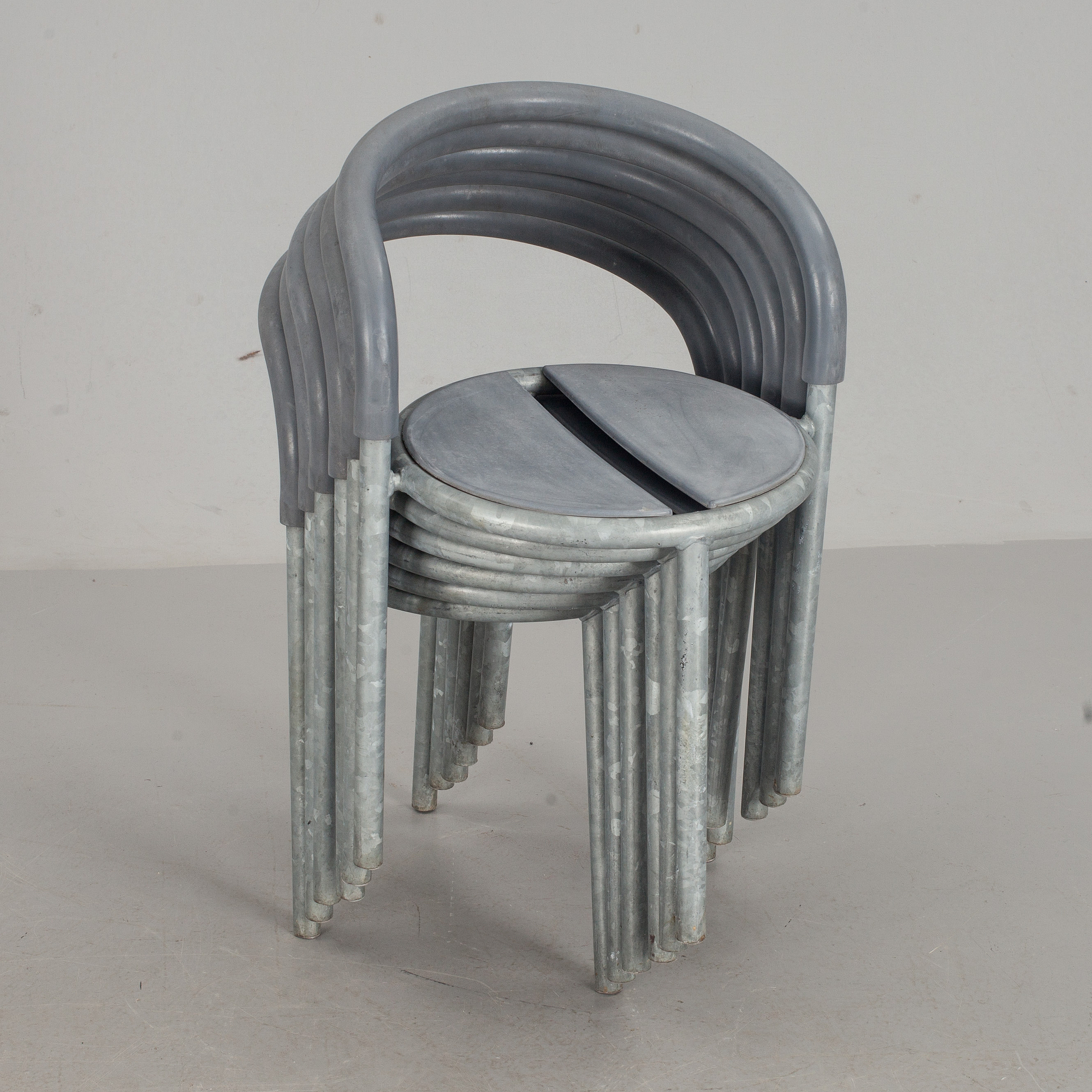 TRÄDGÅRDSMÖBEL, 7 delar. Pelikan Design för Fritz Hansen 1985. - Bukowskis