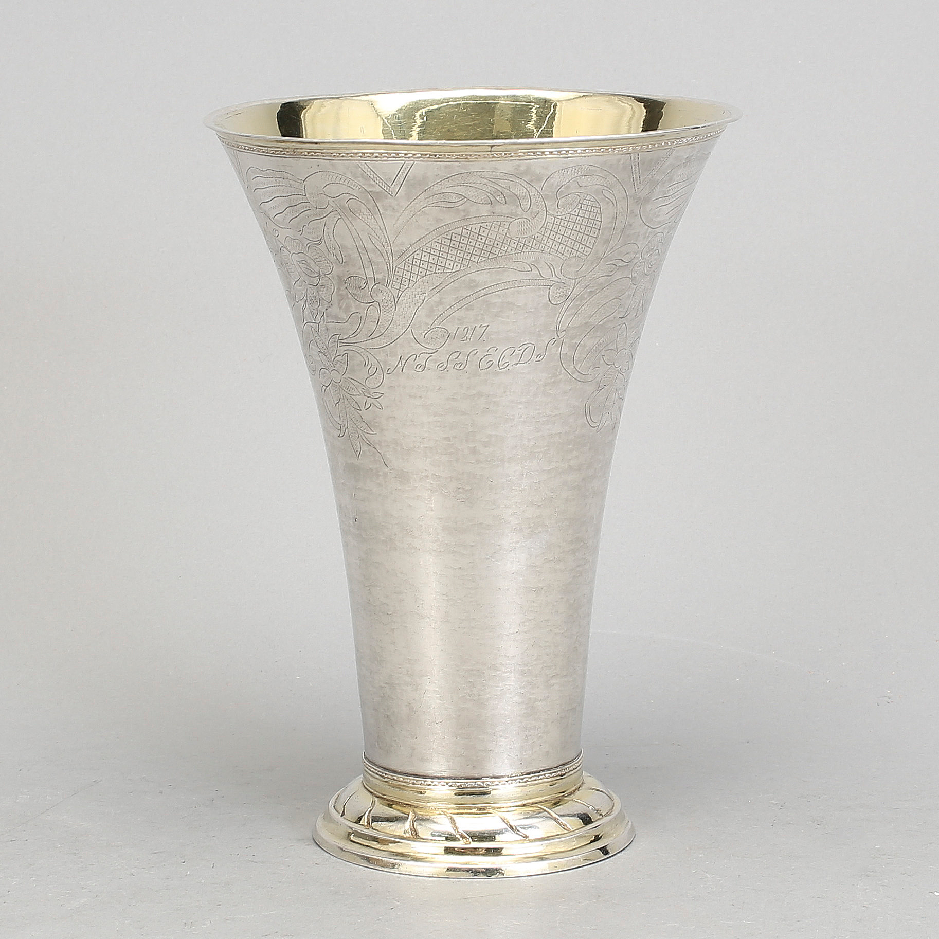 BÄGARE, silver, Alexander Magnus Lundström, Visby, 1817. Vikt ca 395g ...