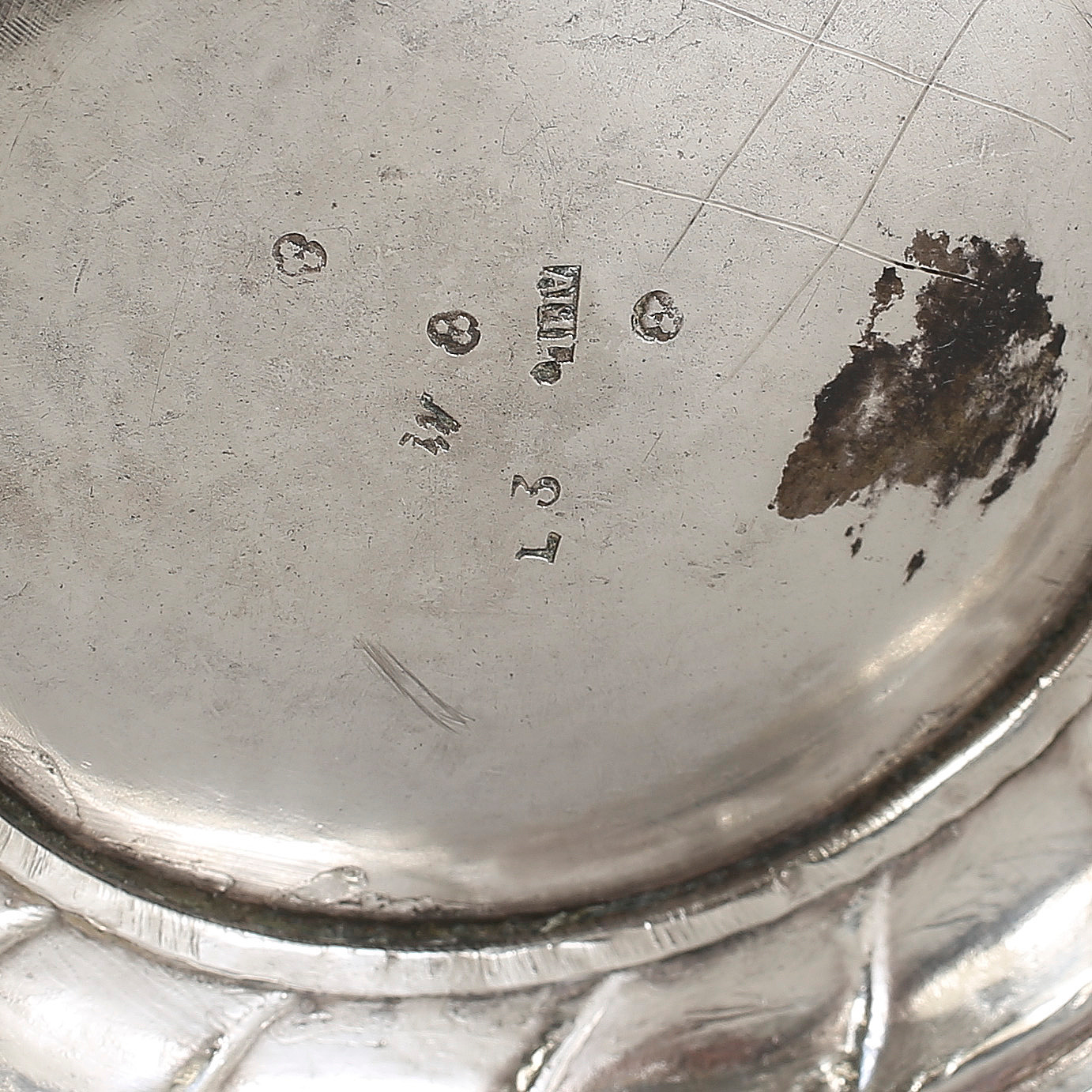 BÄGARE, silver, Alexander Magnus Lundström, Visby, 1817. Vikt ca 395g ...