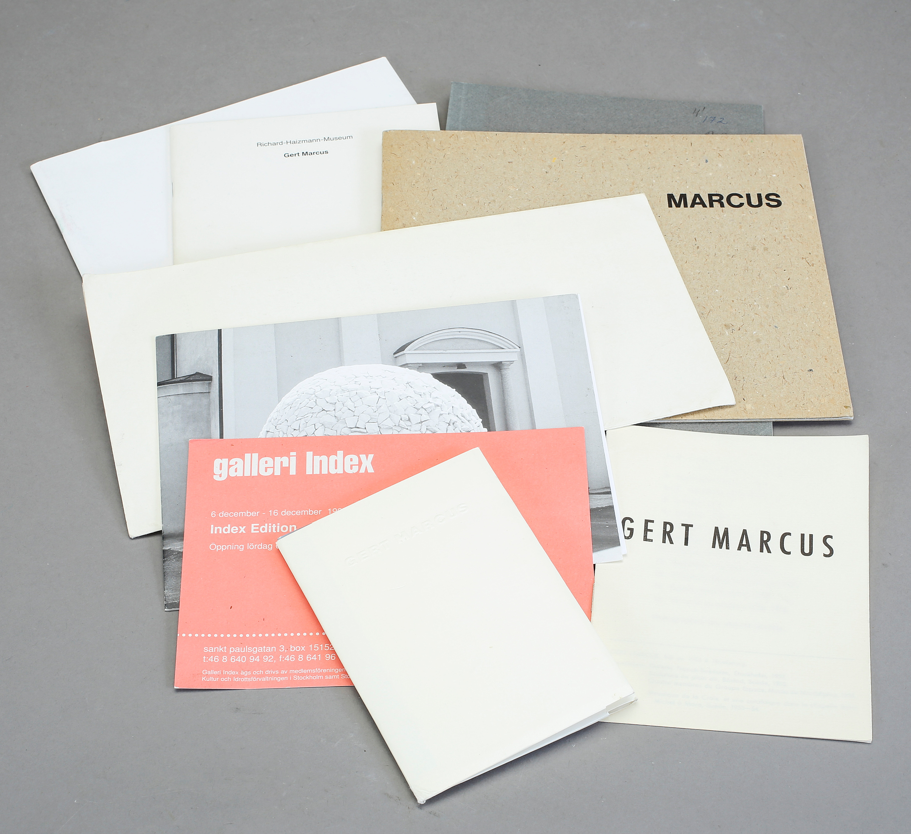 GERT MARCUS, färglitografi, signerad och numrerad 32/100, samt diverse ...