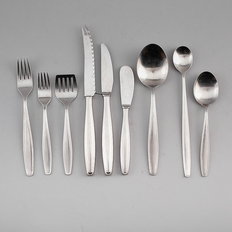 BESTICK, 80 delar, stål, "Parad", design Sven-Arne Gillgren 1962, Gense ...