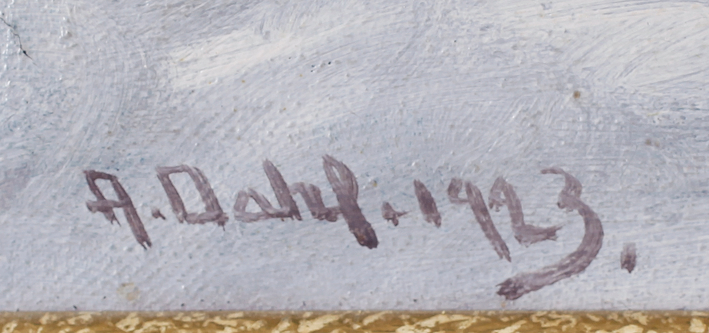 ANSELM DAHL, olja på duk, signerad och daterad 1923. - Bukowskis