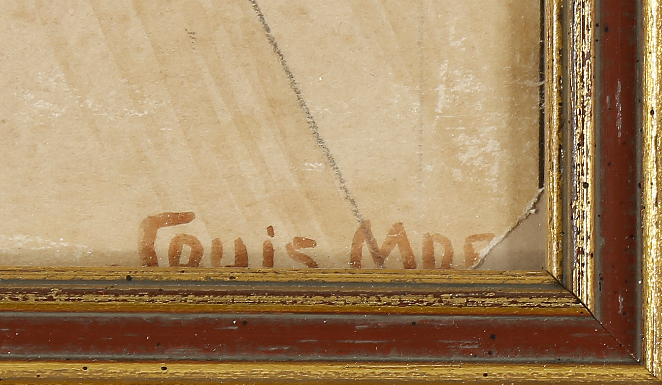 LOUIS MOE, akvarell, signerad. - Bukowskis