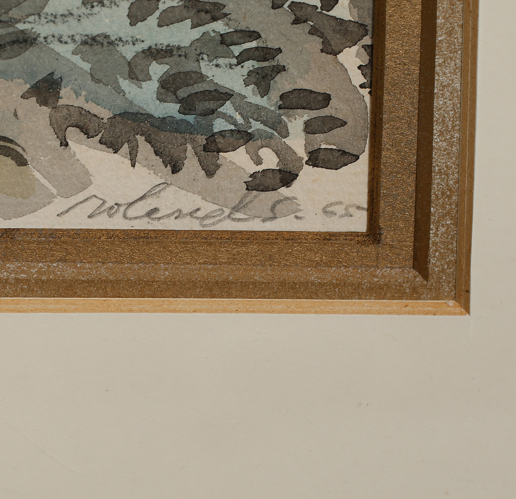 ROLAND SVENSSON. akvarell och krita, signerad och daterad 65. - Bukowskis